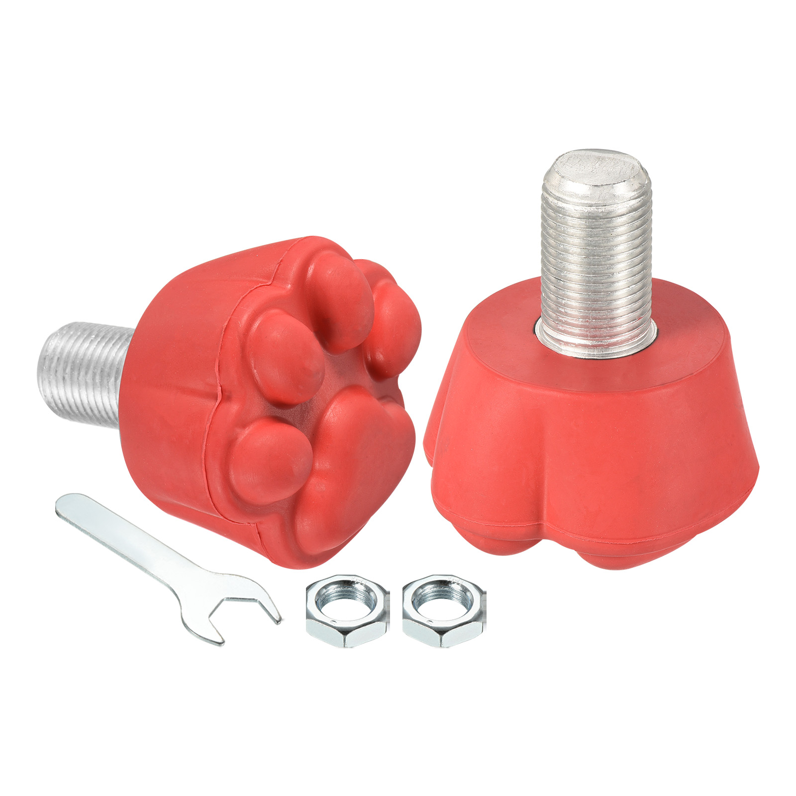 Uxcell Roller Skate Toe Stops with 0.6'' Bolts 82A Rubber Brake ...