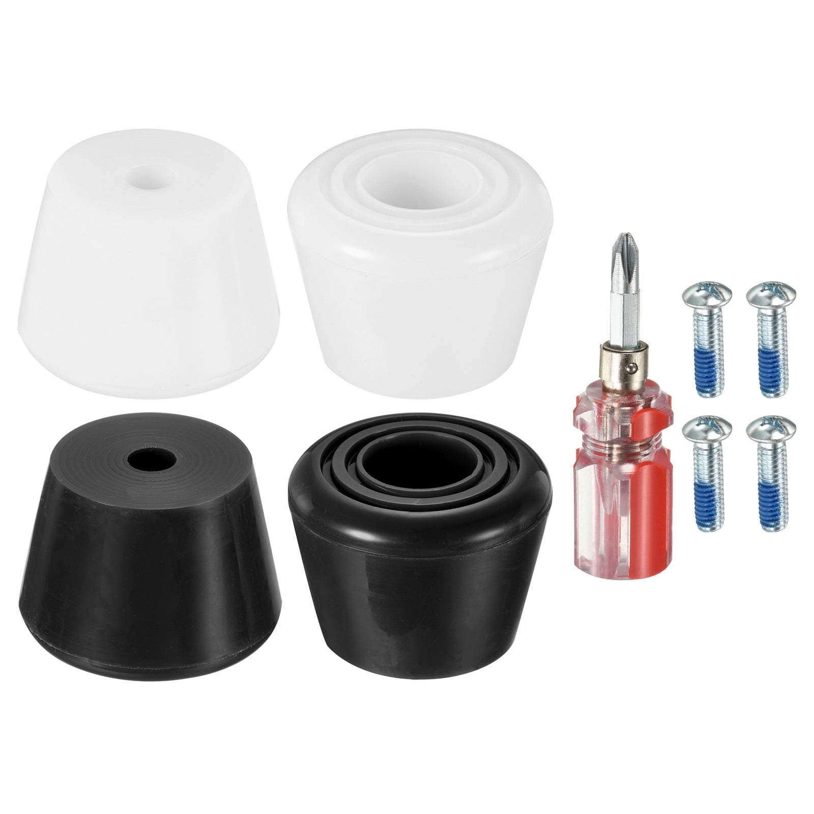 Uxcell Roller Skate Toe Stops with Screwdriver 82A Rubber Brake ...