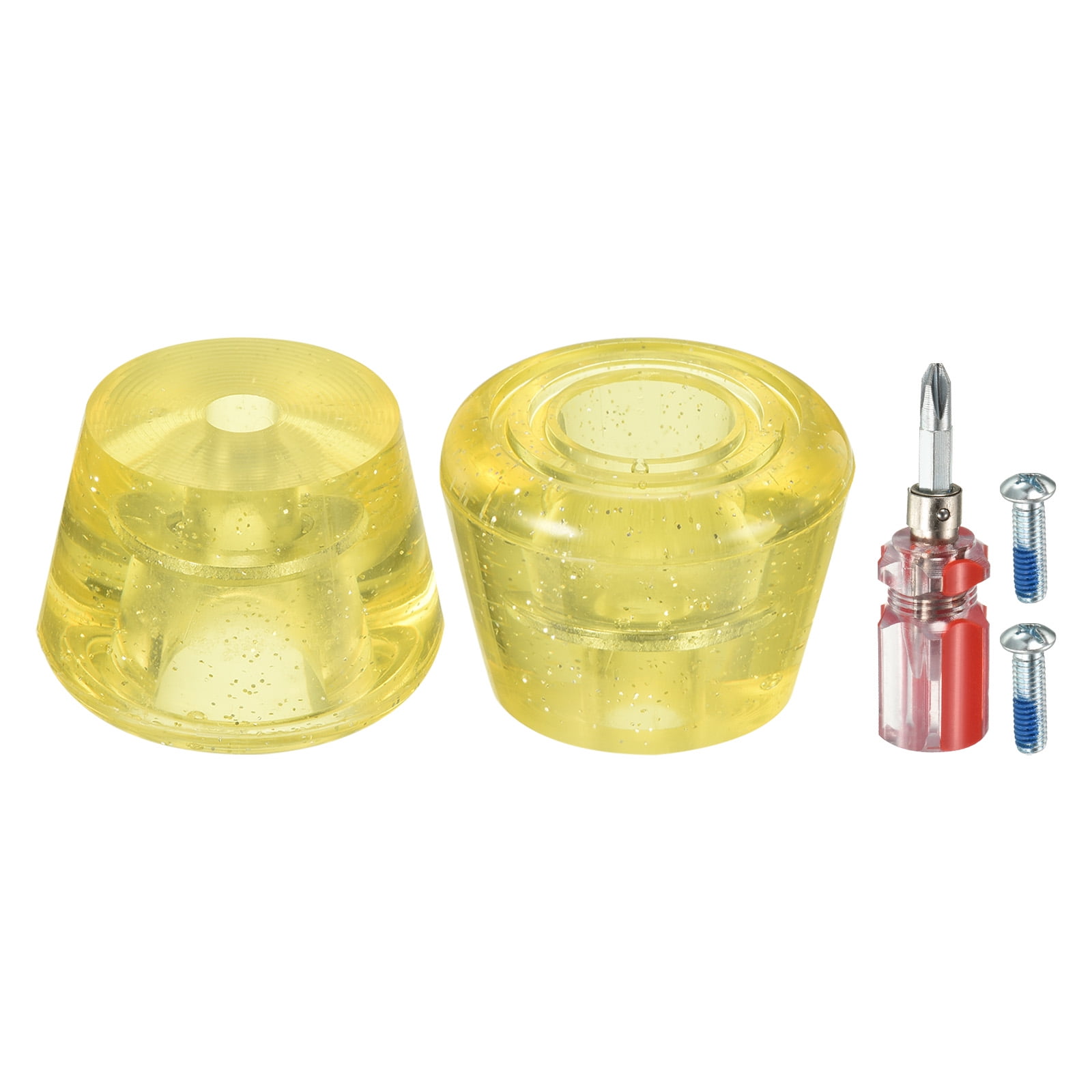 Uxcell Roller Skate Toe Stops with Screwdriver 82A Rubber Brake ...