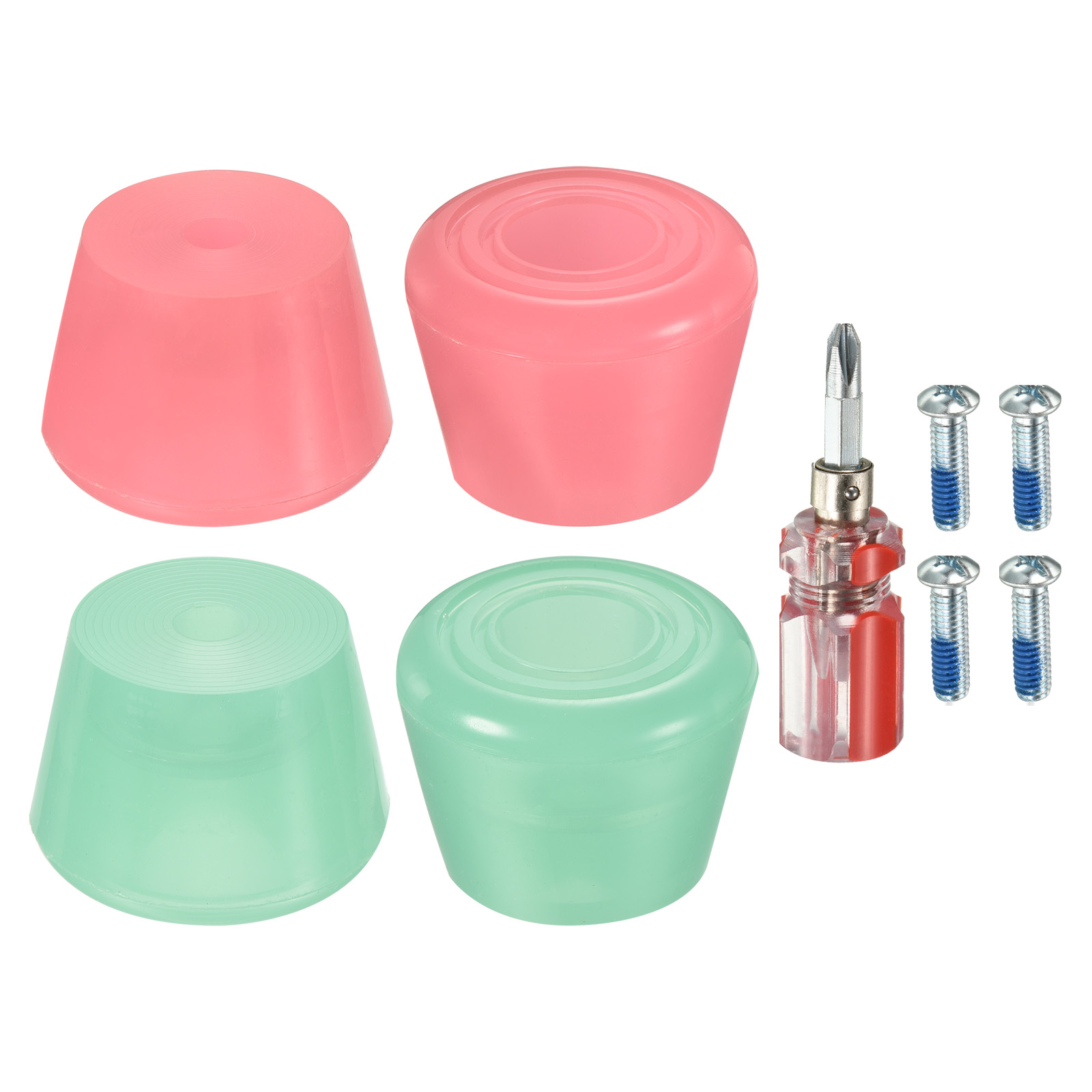 Uxcell Roller Skate Toe Stops with Screwdriver 82A Rubber Brake ...