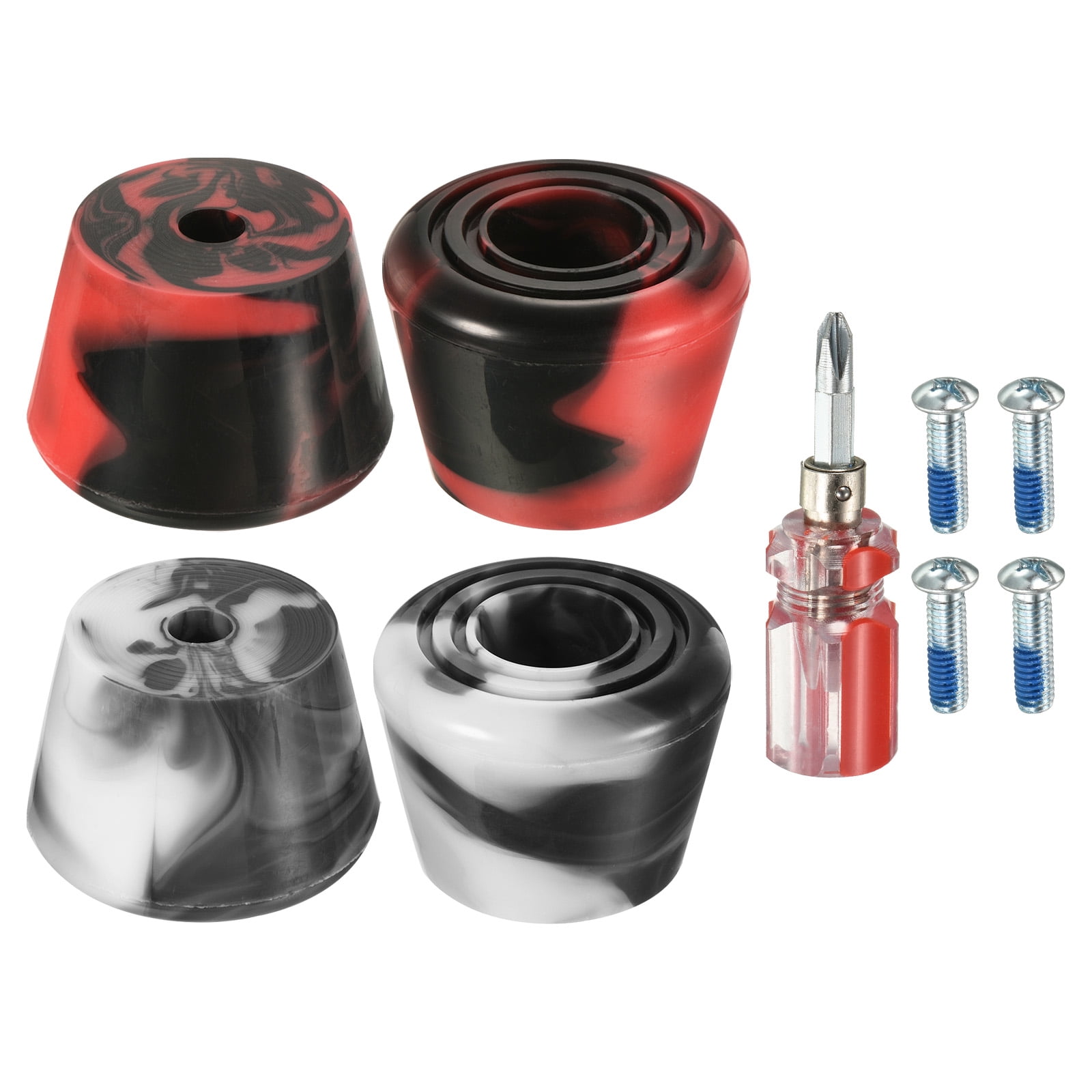 Uxcell Roller Skate Toe Stops with Screwdriver 82A Rubber Brake ...