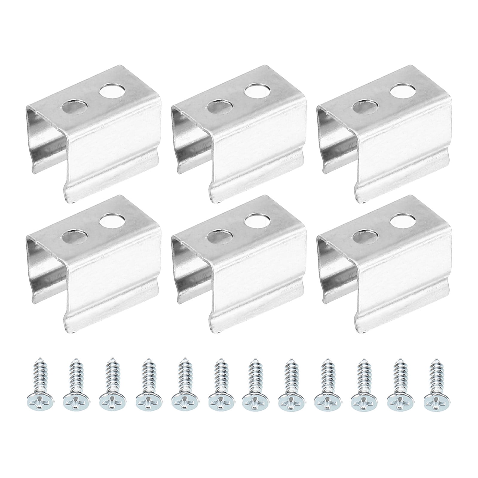 Uxcell Rope Light Mounting Clips Stainless Steel Channel Mounting ...