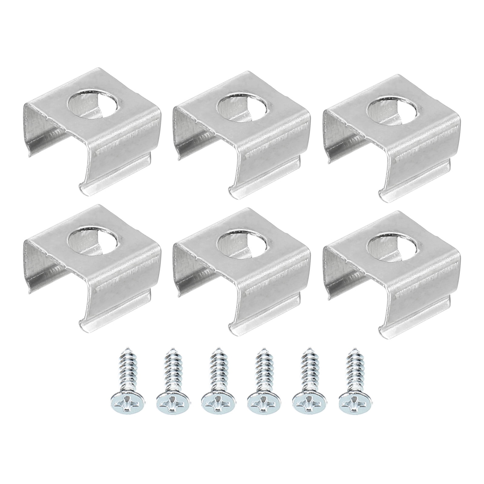 Uxcell Rope Light Mounting Clips Stainless Steel Channel Mounting ...