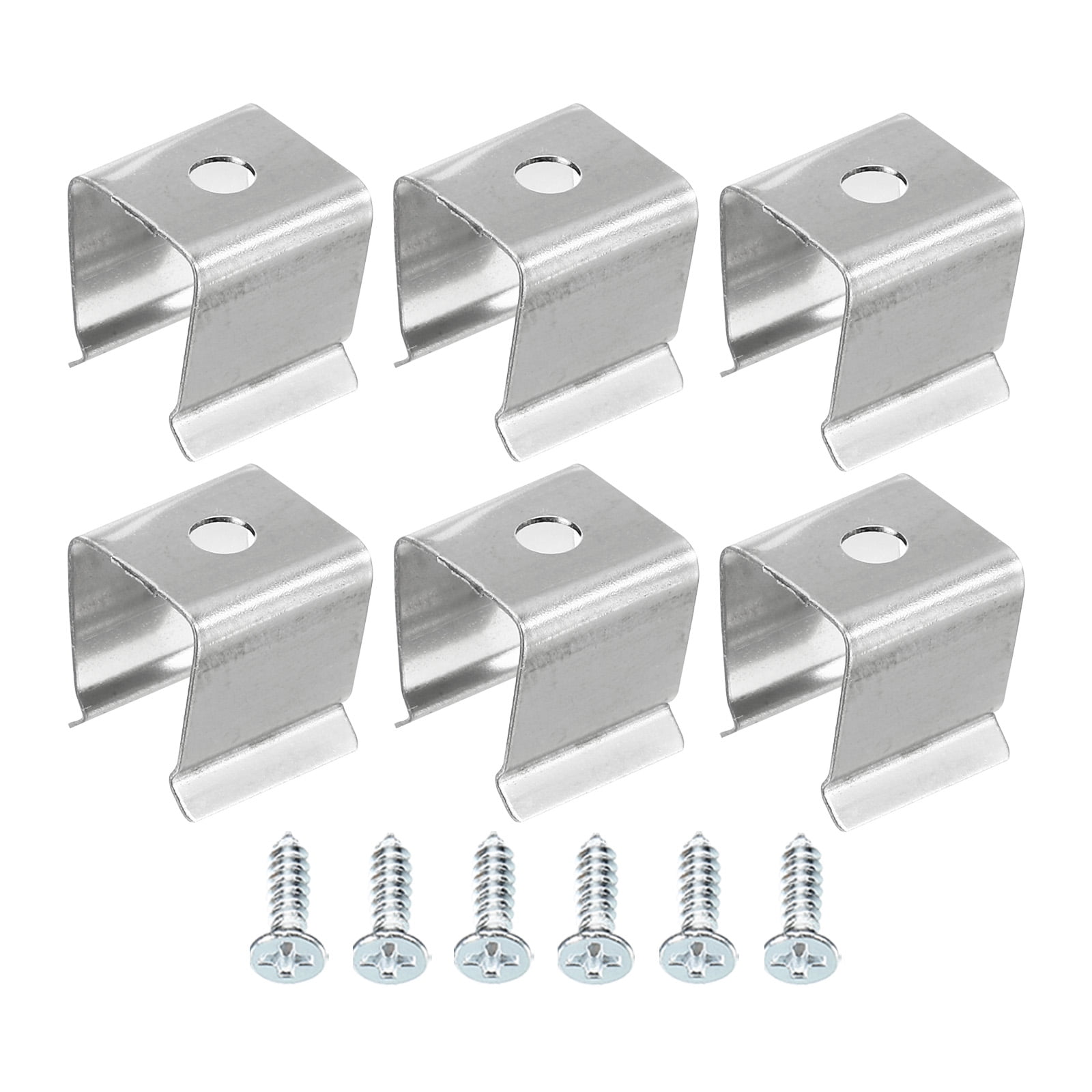 Uxcell Rope Light Mounting Clips Stainless Steel Channel Mounting ...