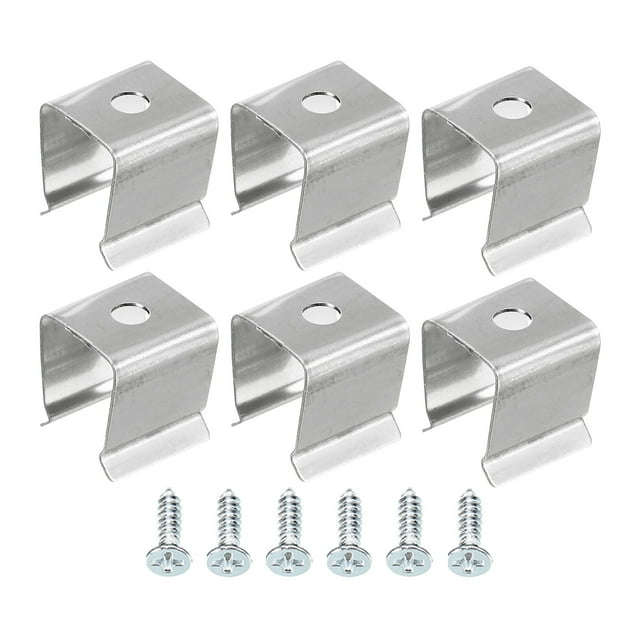 Uxcell Rope Light Mounting Clips Stainless Steel Channel Mounting ...