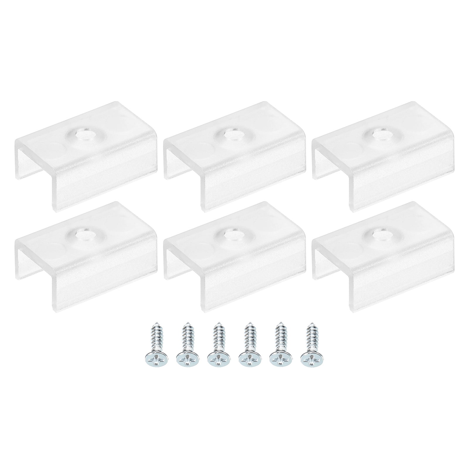 Uxcell Rope Light Mounting Clips Wall Channel Mounting Holder for 11 ...