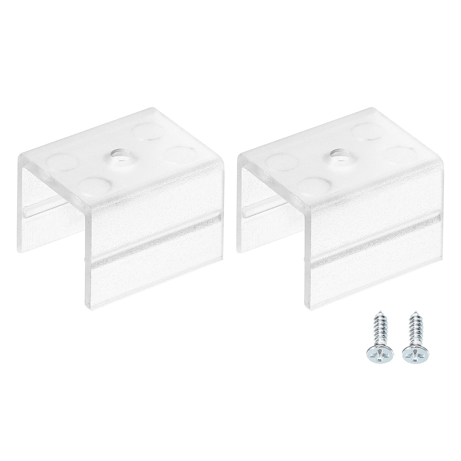 Uxcell Rope Light Mounting Clips Wall Channel Mounting Holder for 15 ...