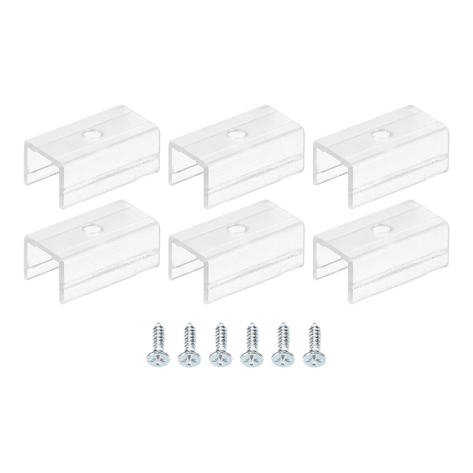 Uxcell Rope Light Mounting Clips Wall Channel Mounting Holder for 9.5mm ...