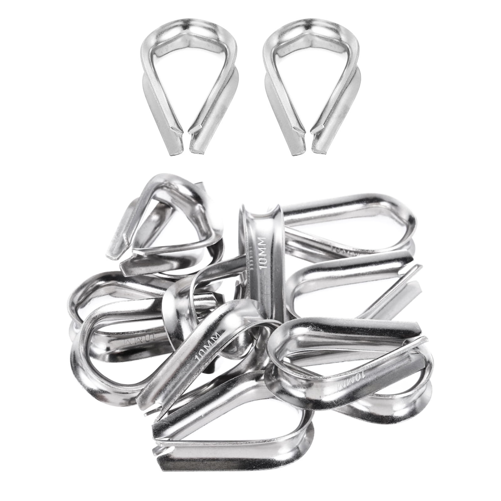 Uxcell Rope Thimble 3/8"(10mm) Diameter M10 Stainless Steel Wire Rope ...