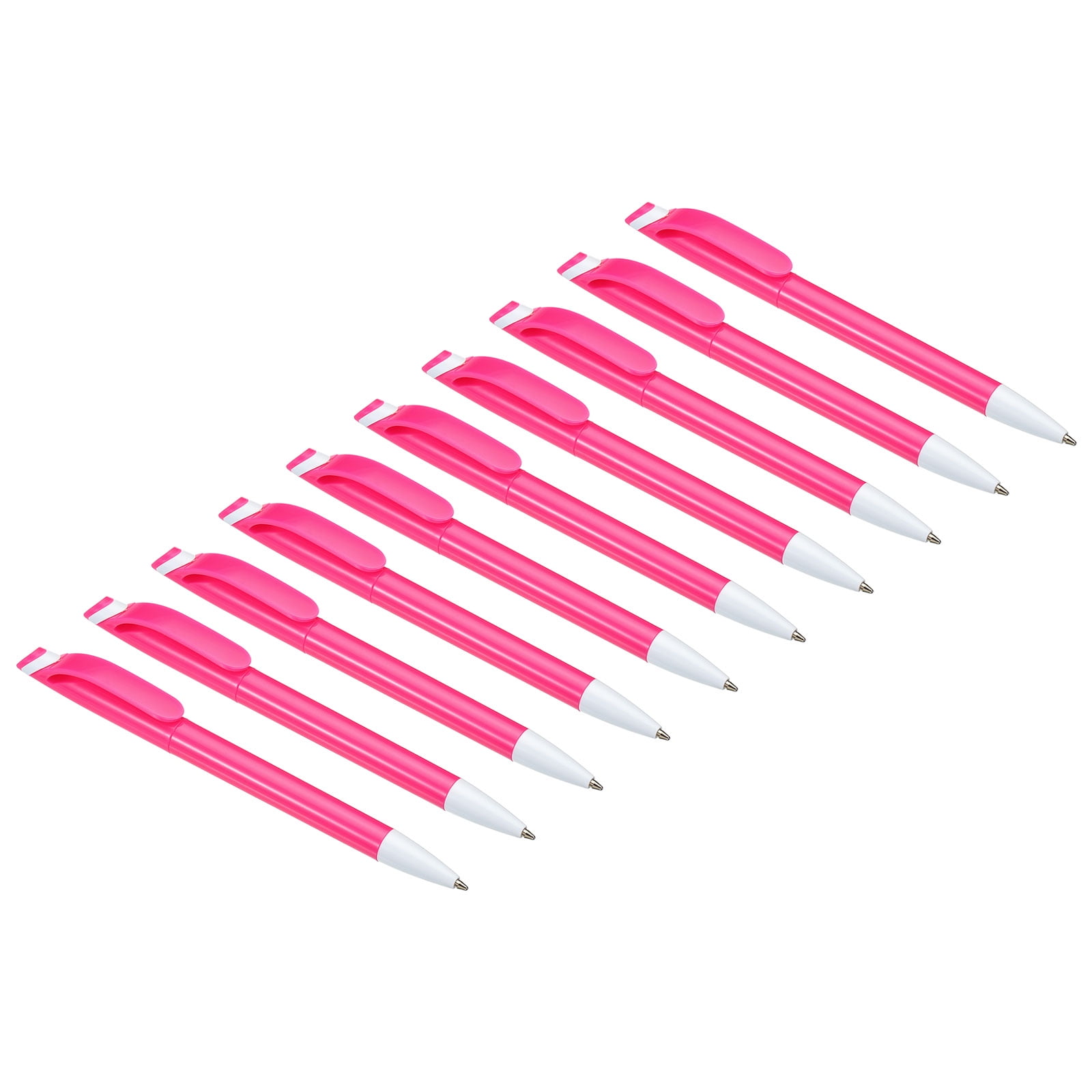 Uxcell Rotary Ballpoint Pens Medium Point 1mm Black Ink Plastic Twist ...