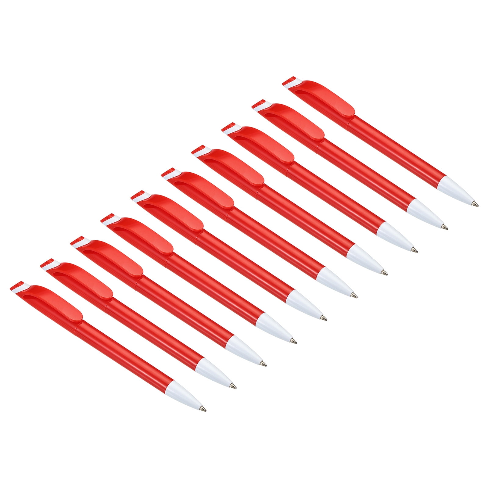 Uxcell Rotary Ballpoint Pens Medium Point 1mm Black Ink Plastic Twist ...