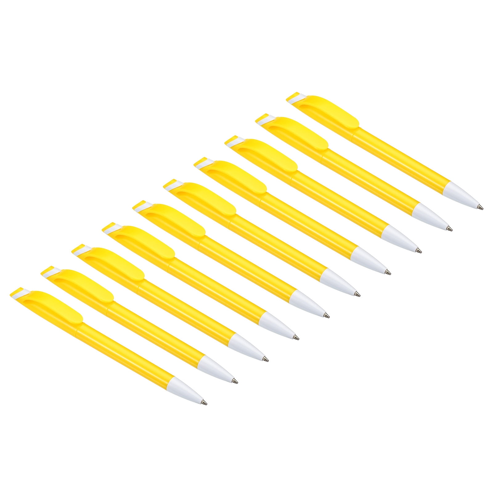 Uxcell Rotary Ballpoint Pens Medium Point 1mm Black Ink Plastic Twist ...