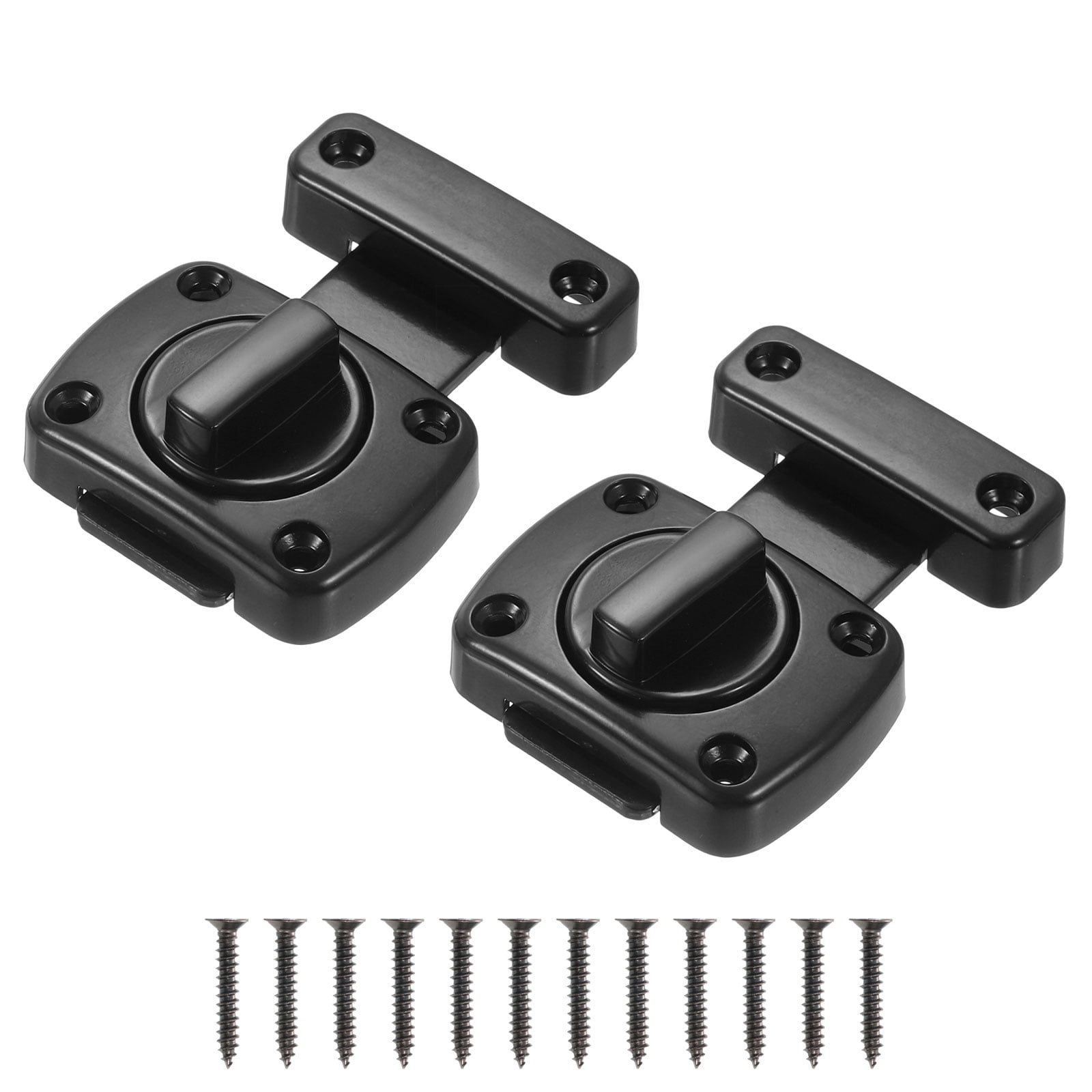 Uxcell Rotate Bolt Latch, Zinc Alloy Door Lock Gate Latches, 2.2x1.6 ...