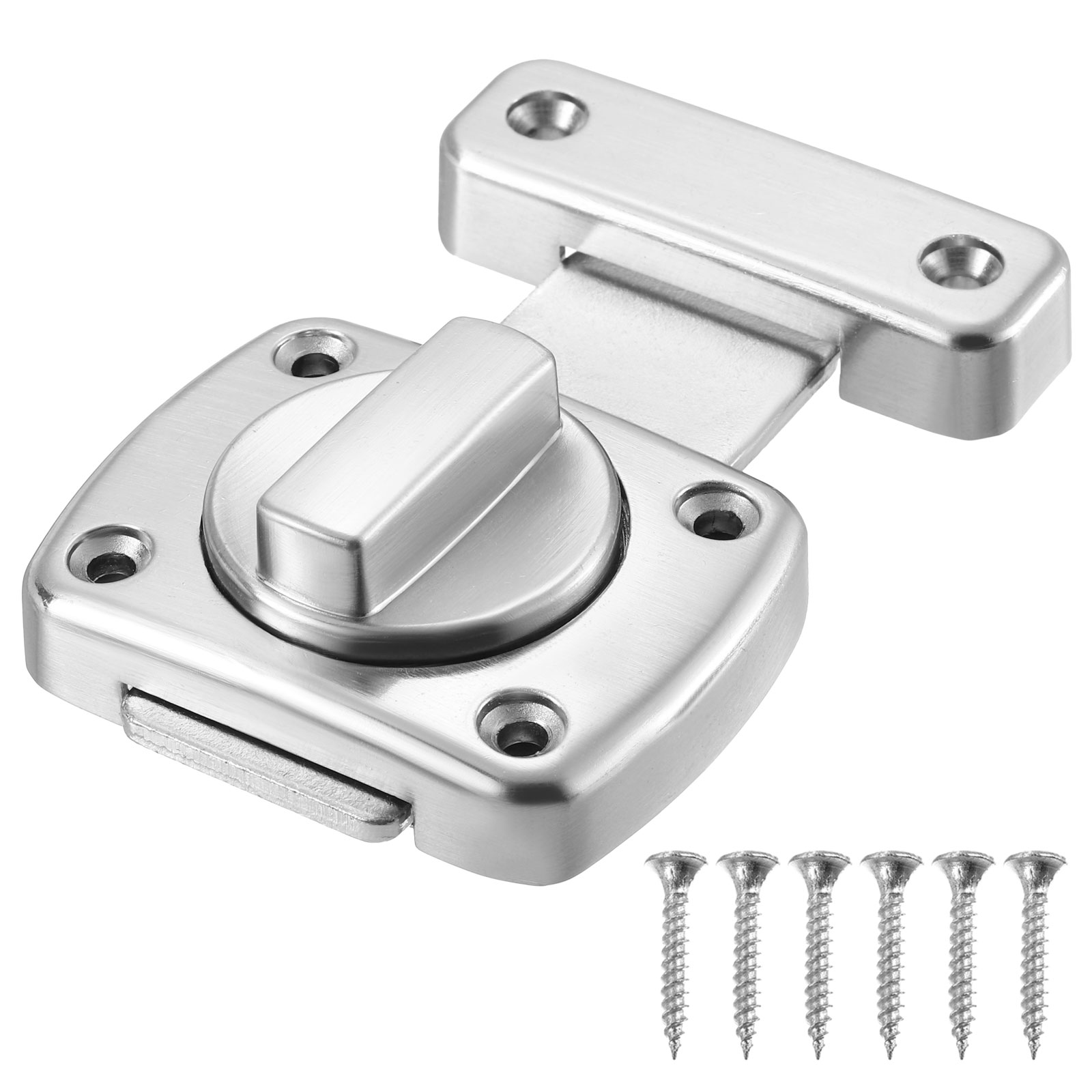 Uxcell Rotate Bolt Latch, Zinc Alloy Door Lock Gate Latches, 2.6x2 ...