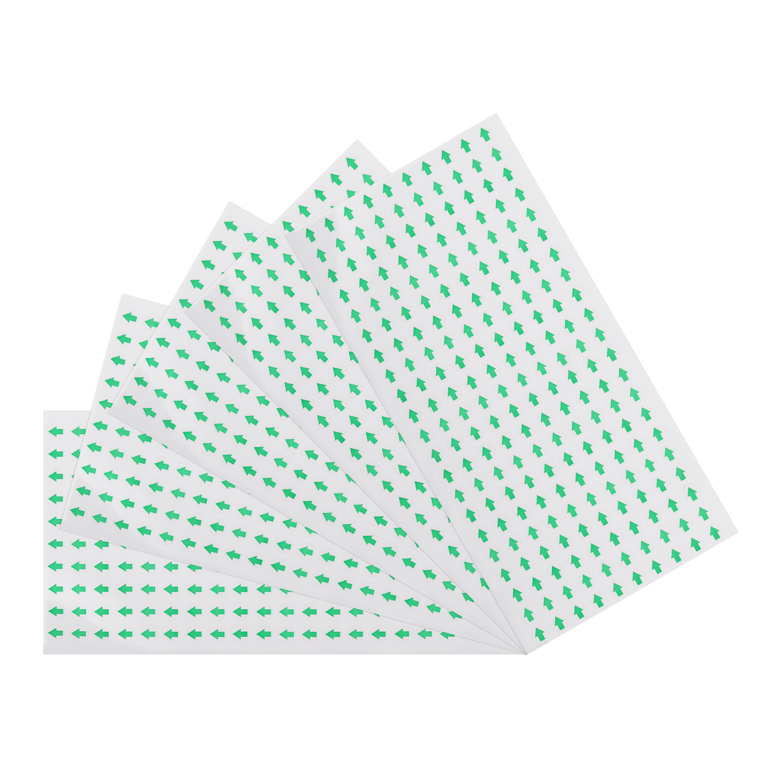 Uxcell Round Arrow Shape Stickers Labels Color Coded 0.4Inch Green ...