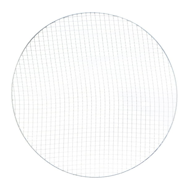 Uxcell Round BBQ Grill Net 21.5" Dia Galvanized Iron Barbecue Mesh Mat ...