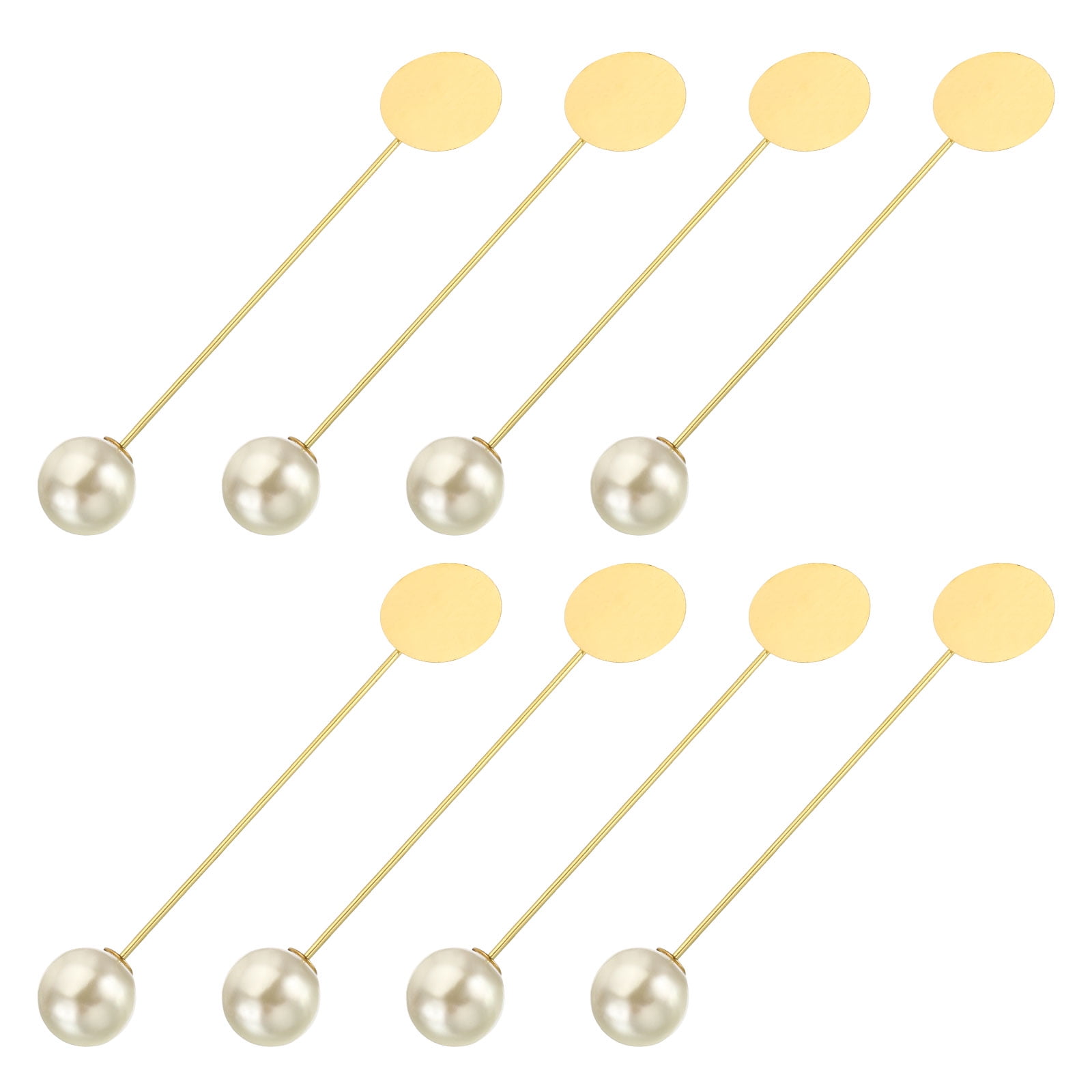 Uxcell Round Brooch Pins 3.1 Inch Metal Tray Stick Lapel Pin Long ...