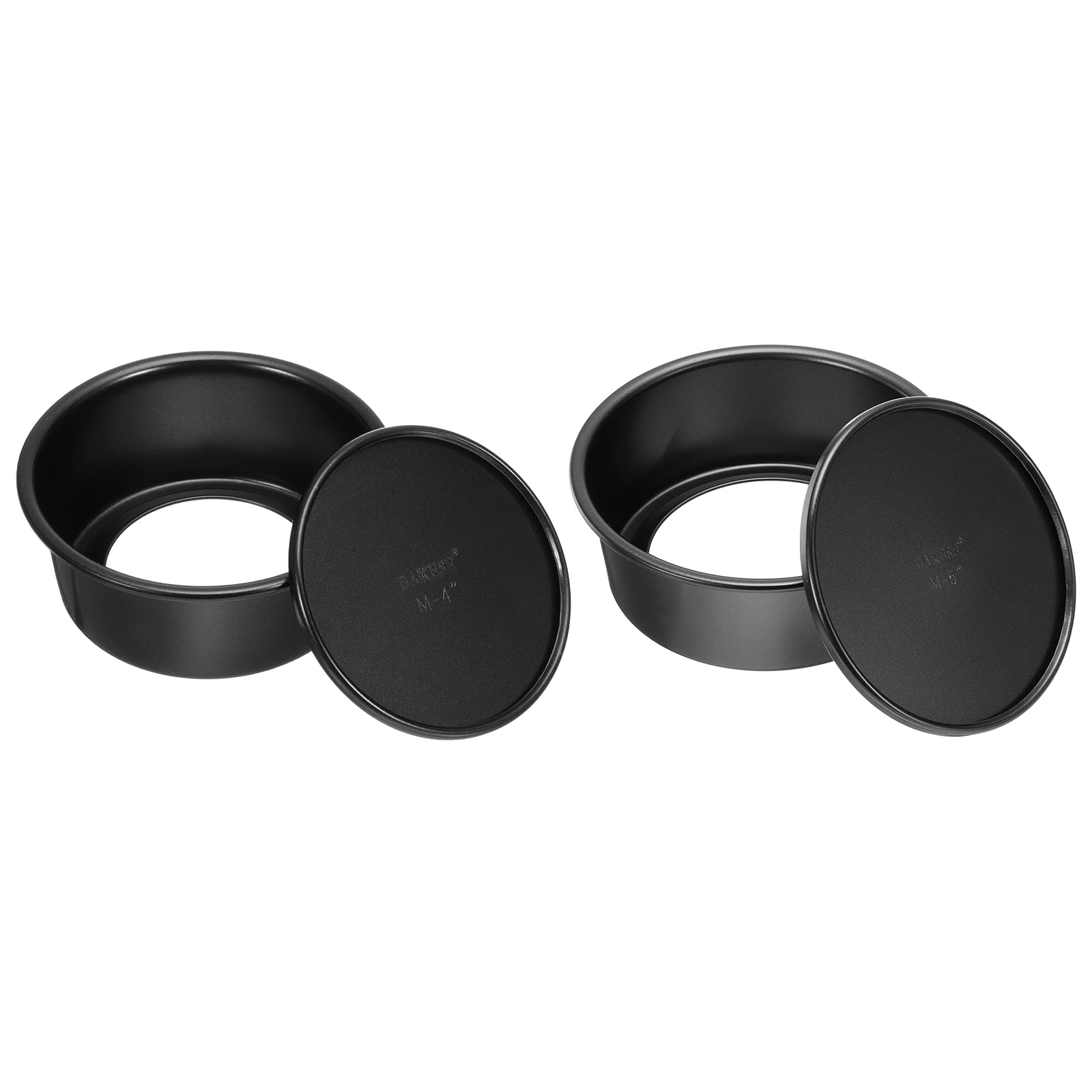 Uxcell Round Cake Pan with Removable Loose Bottom 4"/5" Small ...