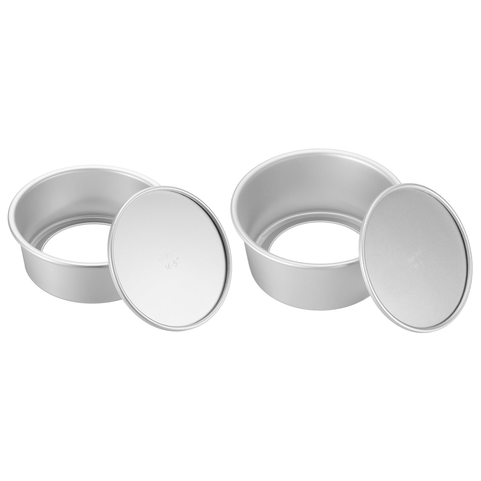 Uxcell Round Cake Pan with Removable Loose Bottom 5"/6" Small ...