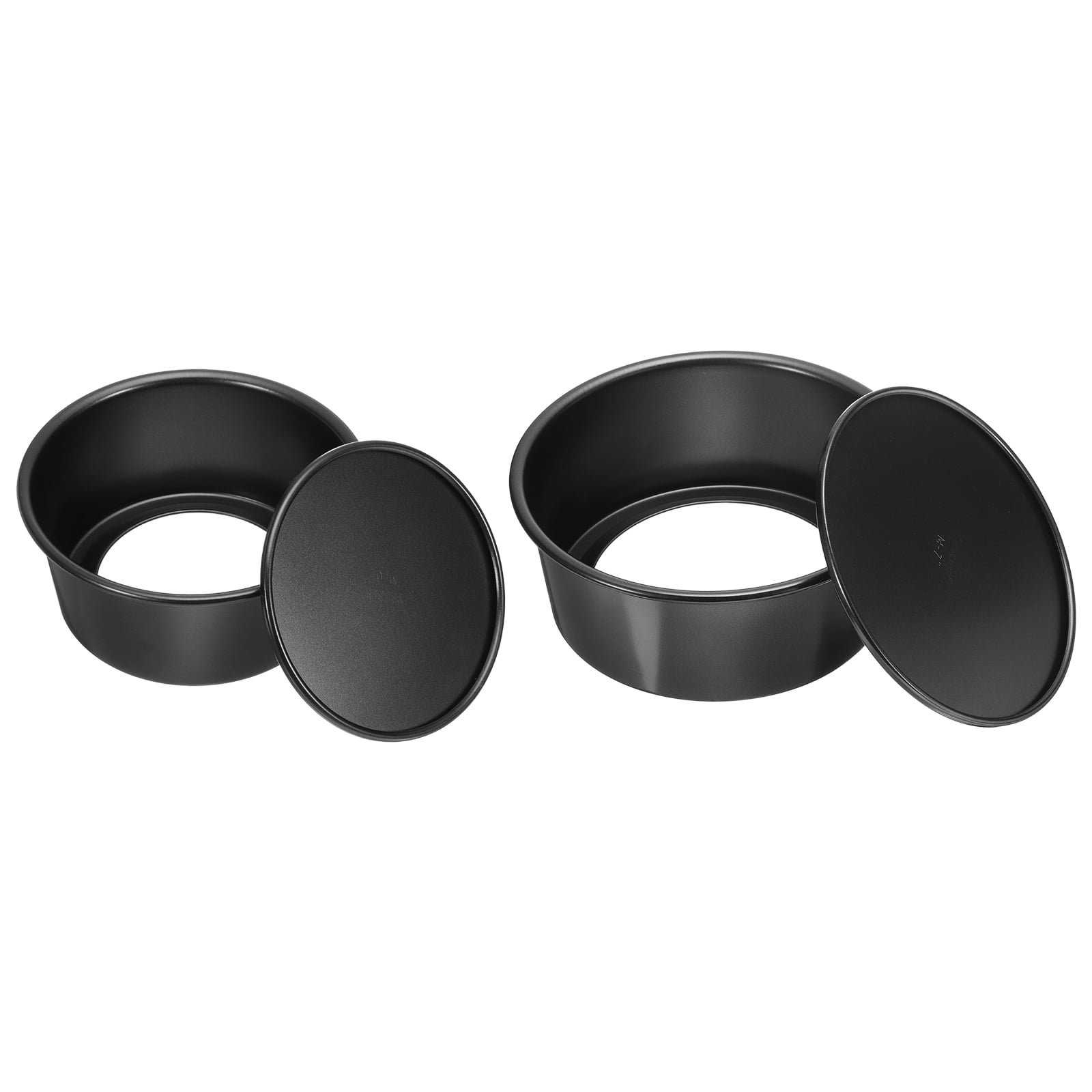 Uxcell Round Cake Pan with Removable Loose Bottom 6"/7" Small ...