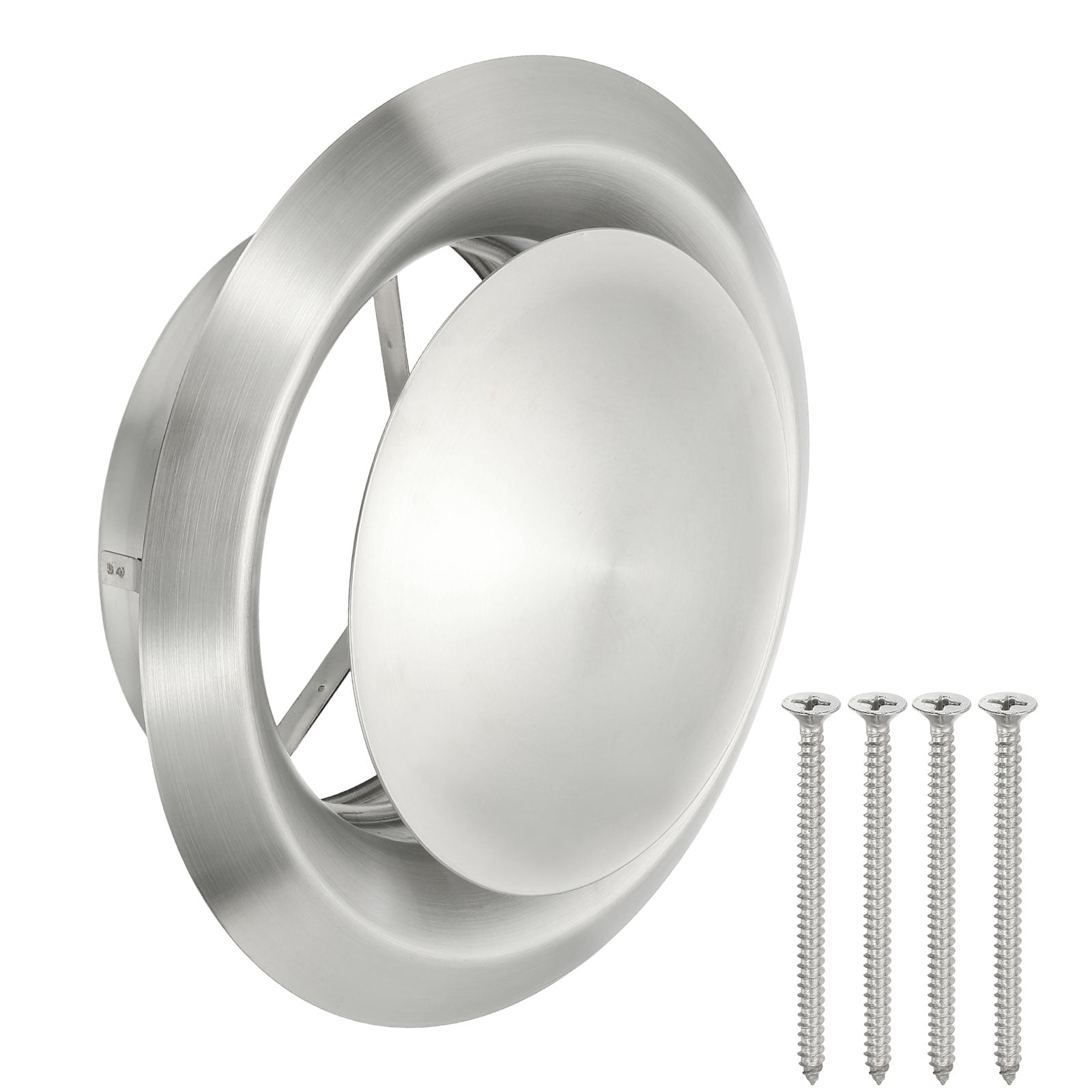 Uxcell Round Ceiling Diffuser, 304 Stainless Steel Adjustable Wall Air ...