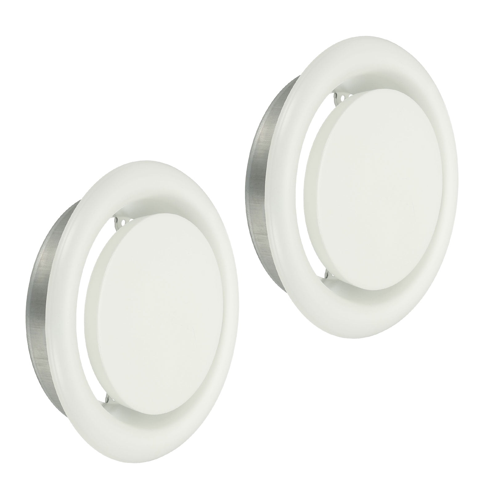 Uxcell Round Ceiling Diffuser, Metal Adjustable Wall Air Vent Diffuser ...
