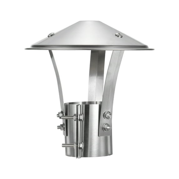 Uxcell Round Chimney Cap (3.5" / 90mm, Silver) Stainless Steel Tapered ...