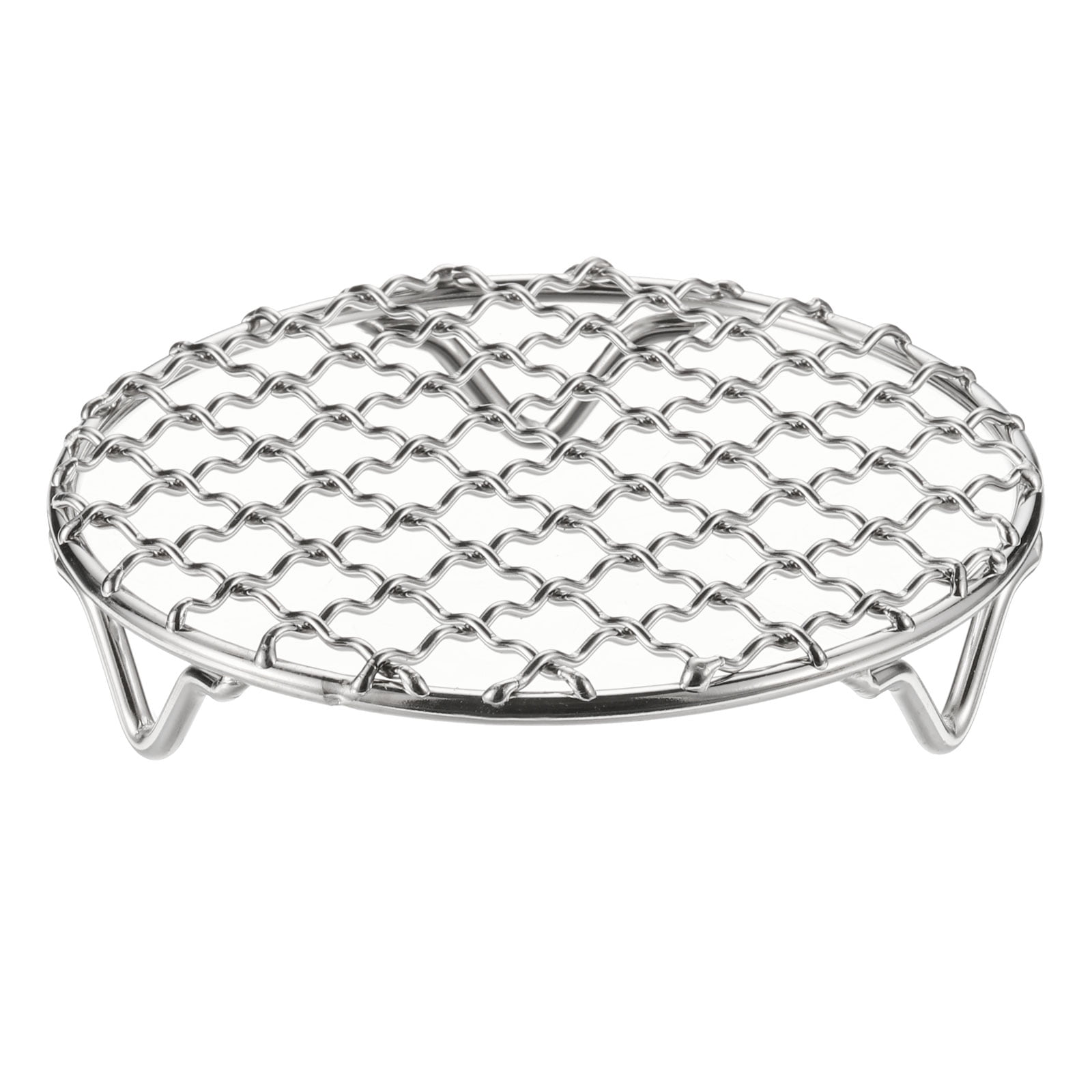 Uxcell Round Cooking Rack, 4.7-inch 201 Stainless Steel Cross Wire ...
