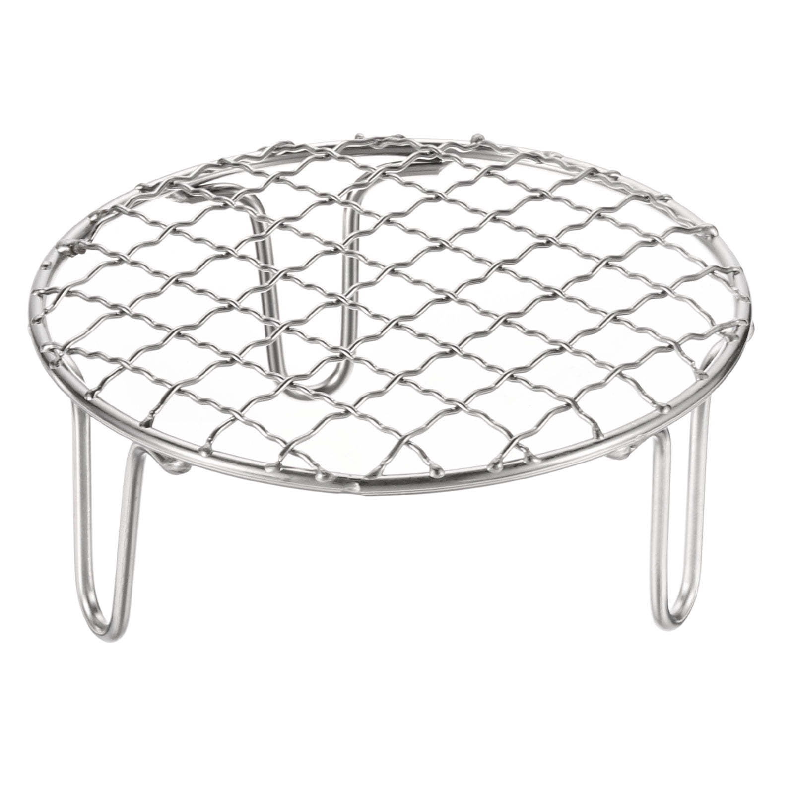 Uxcell Round Cooking Rack, 5-inch Stainless Steel Cross Wire Barbecue ...