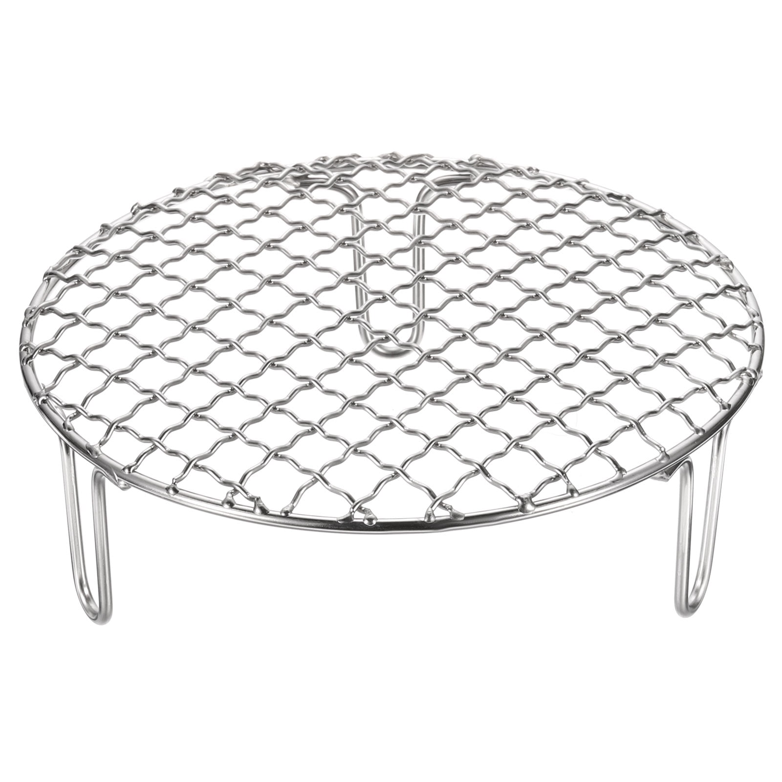 Uxcell Round Cooking Rack, 7.1-inch Stainless Steel Cross Wire Barbecue ...