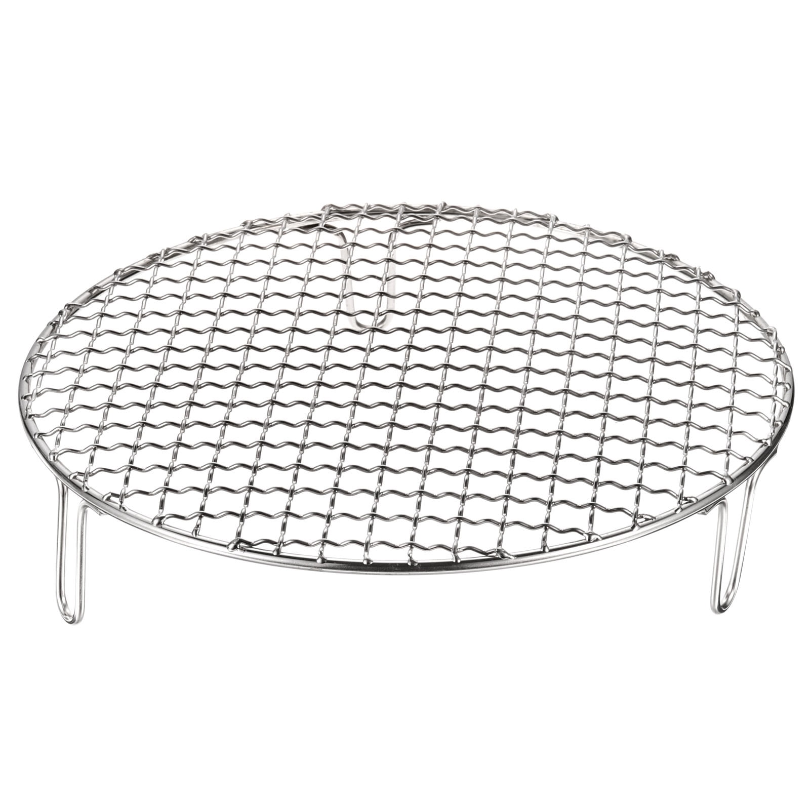 Uxcell Round Cooking Rack, 9.5-inch Stainless Steel Cross Wire Barbecue ...