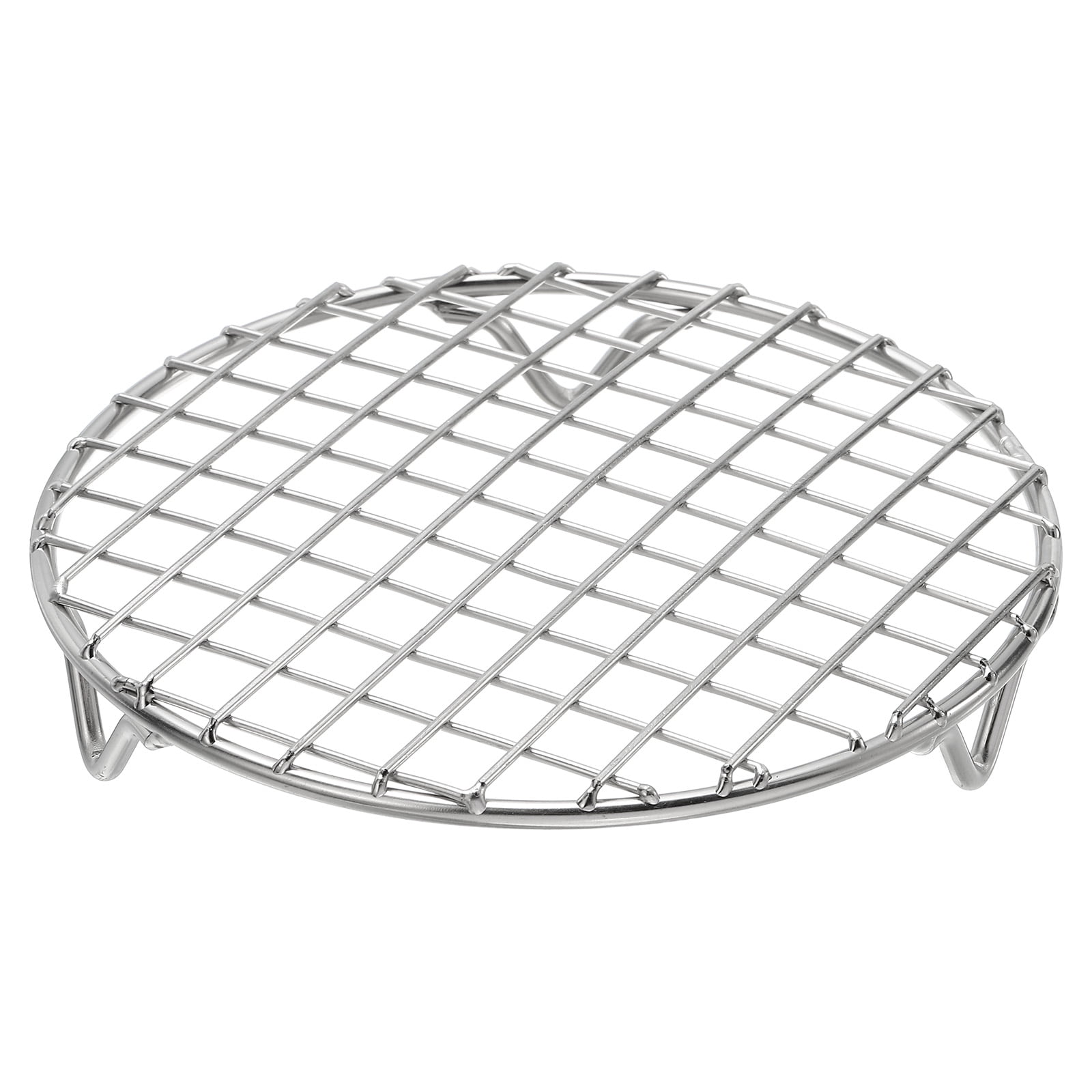 Uxcell Round Cooking Rack with Legs, Dia 6.5 Inch 304 Stainless Steel ...