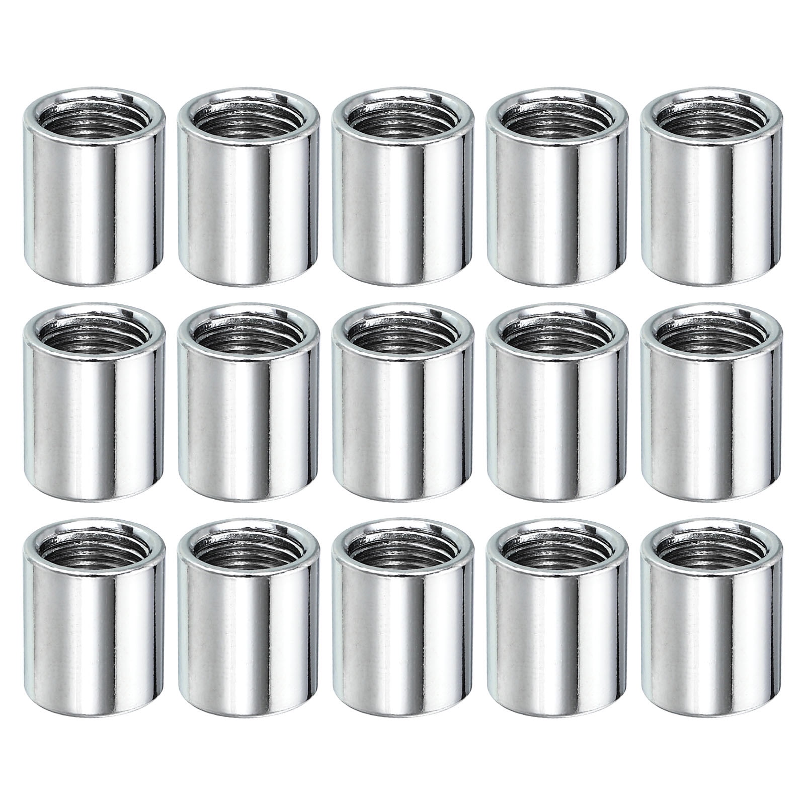 Uxcell Round Coupling Nut M10x1mm 15mm Threaded Sleeve Connector Rod ...