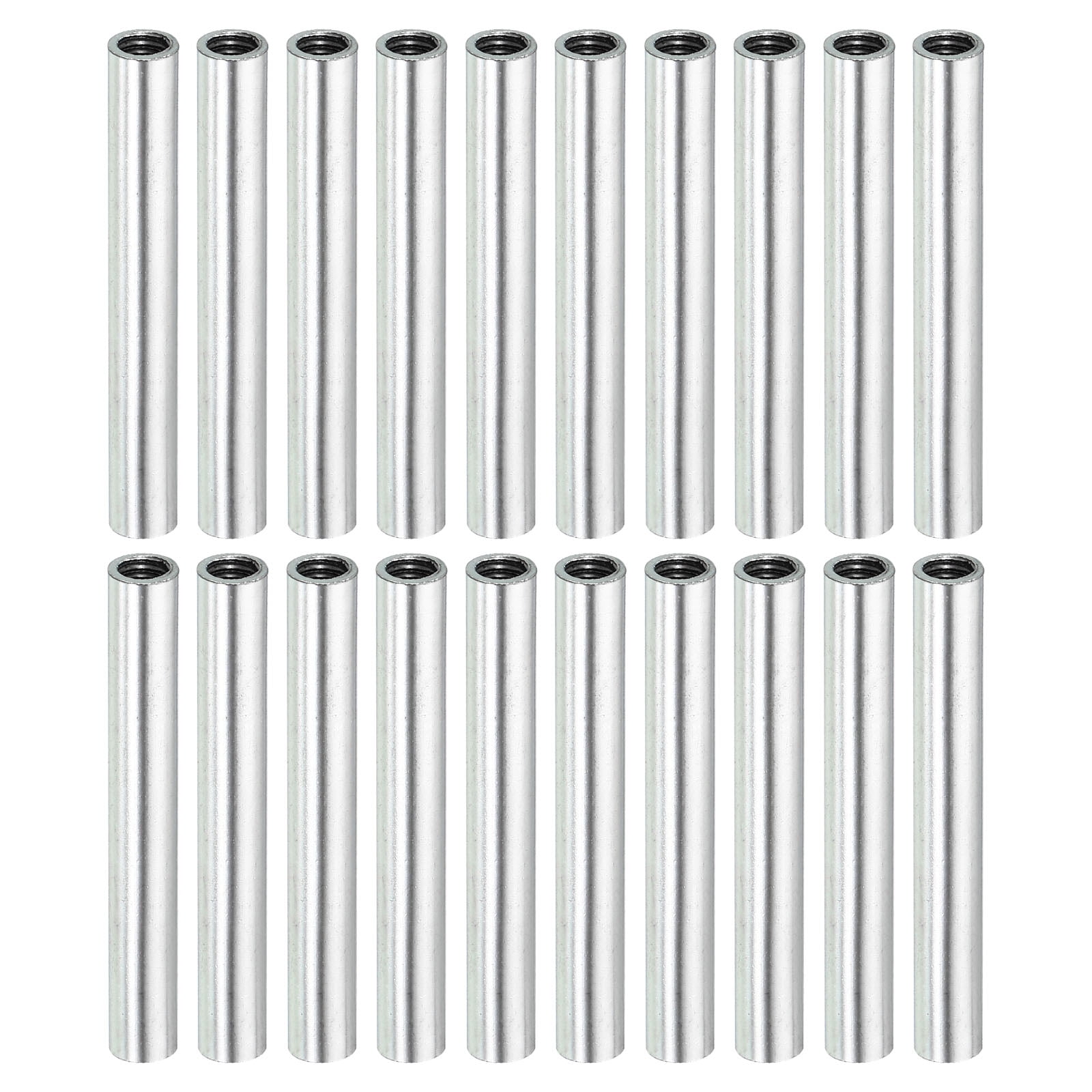 Uxcell Round Coupling Nut M4x0.7mm 40mm Threaded Sleeve Connector Rod ...