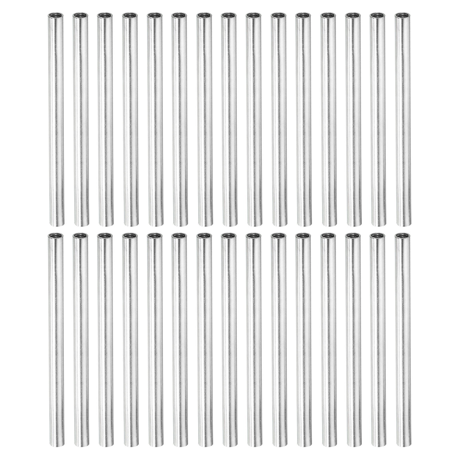 Uxcell Round Coupling Nut M4x0.7mm 70mm Threaded Sleeve Connector Rod ...