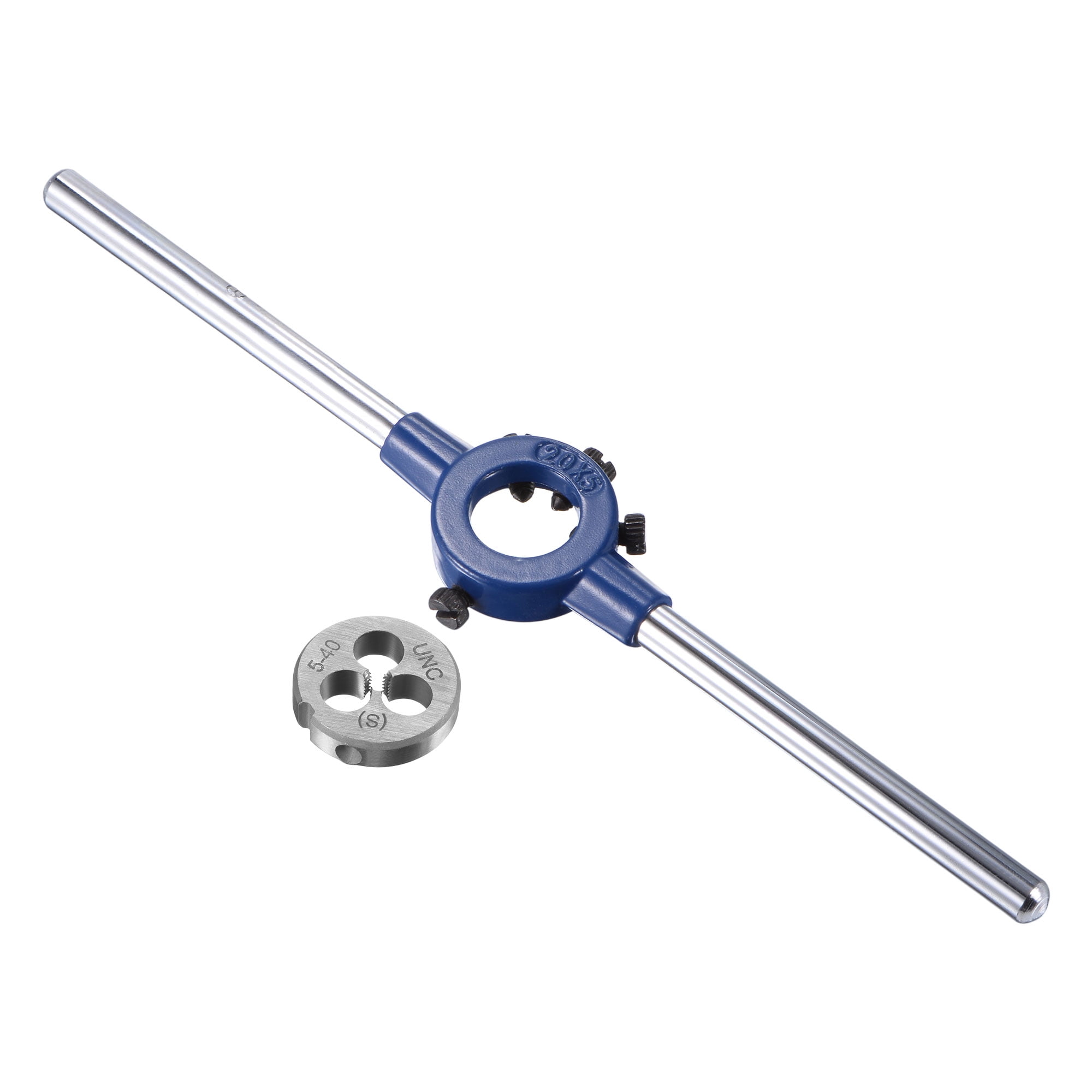 Uxcell Round Die Stock Handle Wrench Set 5-40 UNC Threading Die and ...