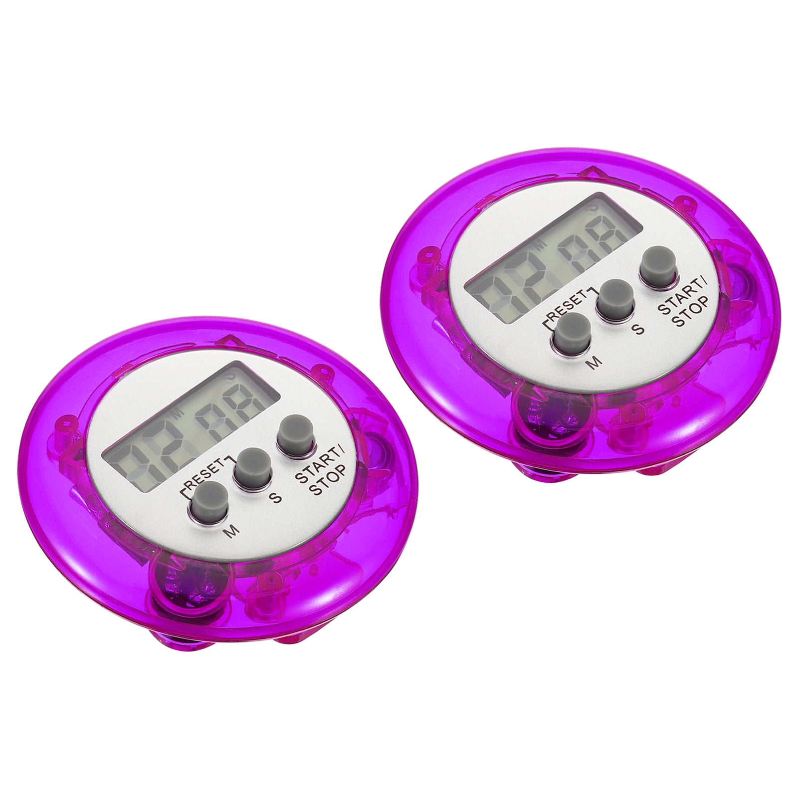 Uxcell Round Digital Timer, 2pcs Small Count Down/ UP Clock with ...