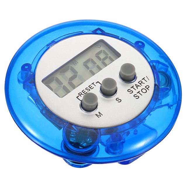 Uxcell Round Digital Timer, Small Count Down/ UP Clock with Magnetic, Big LCD Display, Blue ...