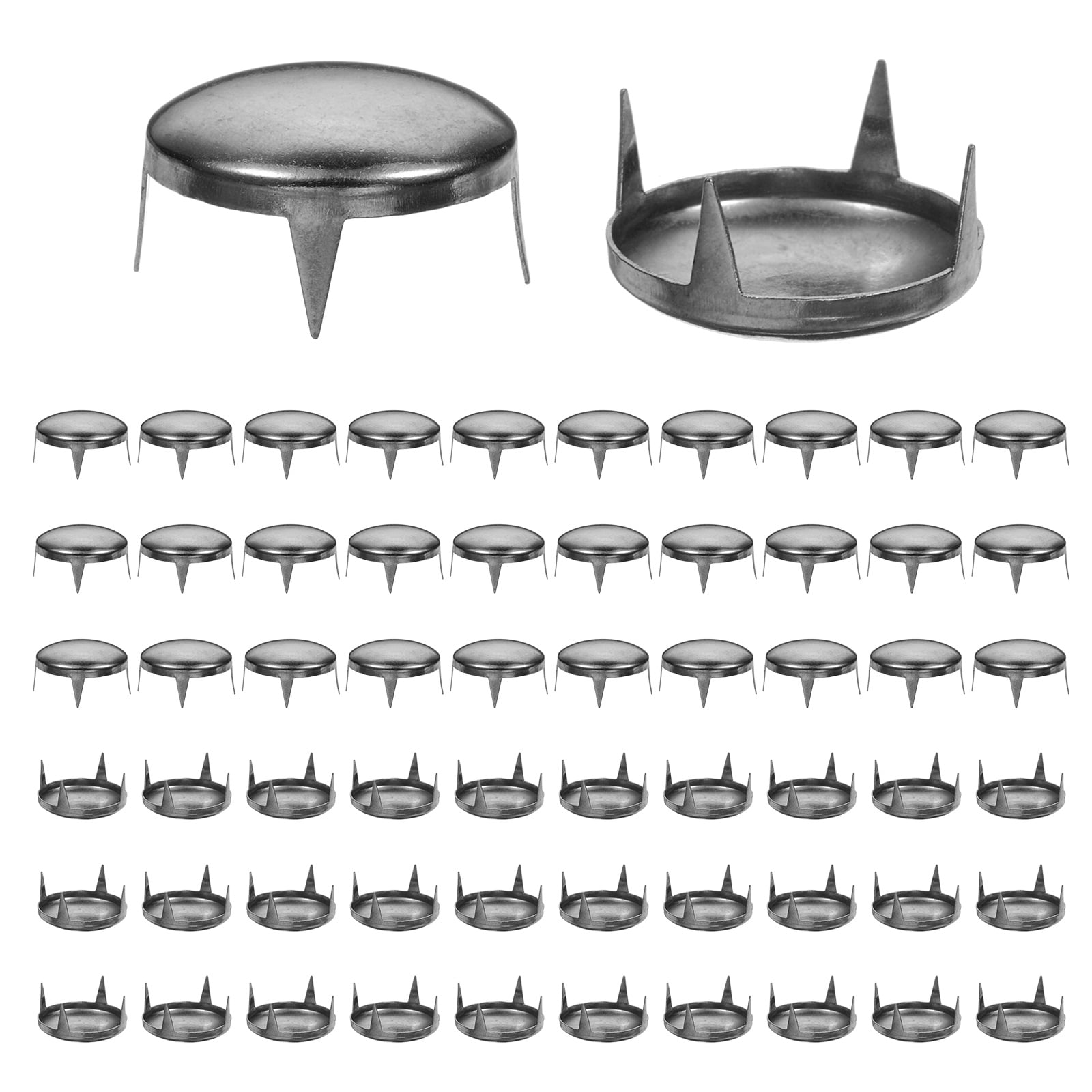 Uxcell Round Dome Rivets [100pcs] - 16mm Round Dome Studs Metal Claw ...