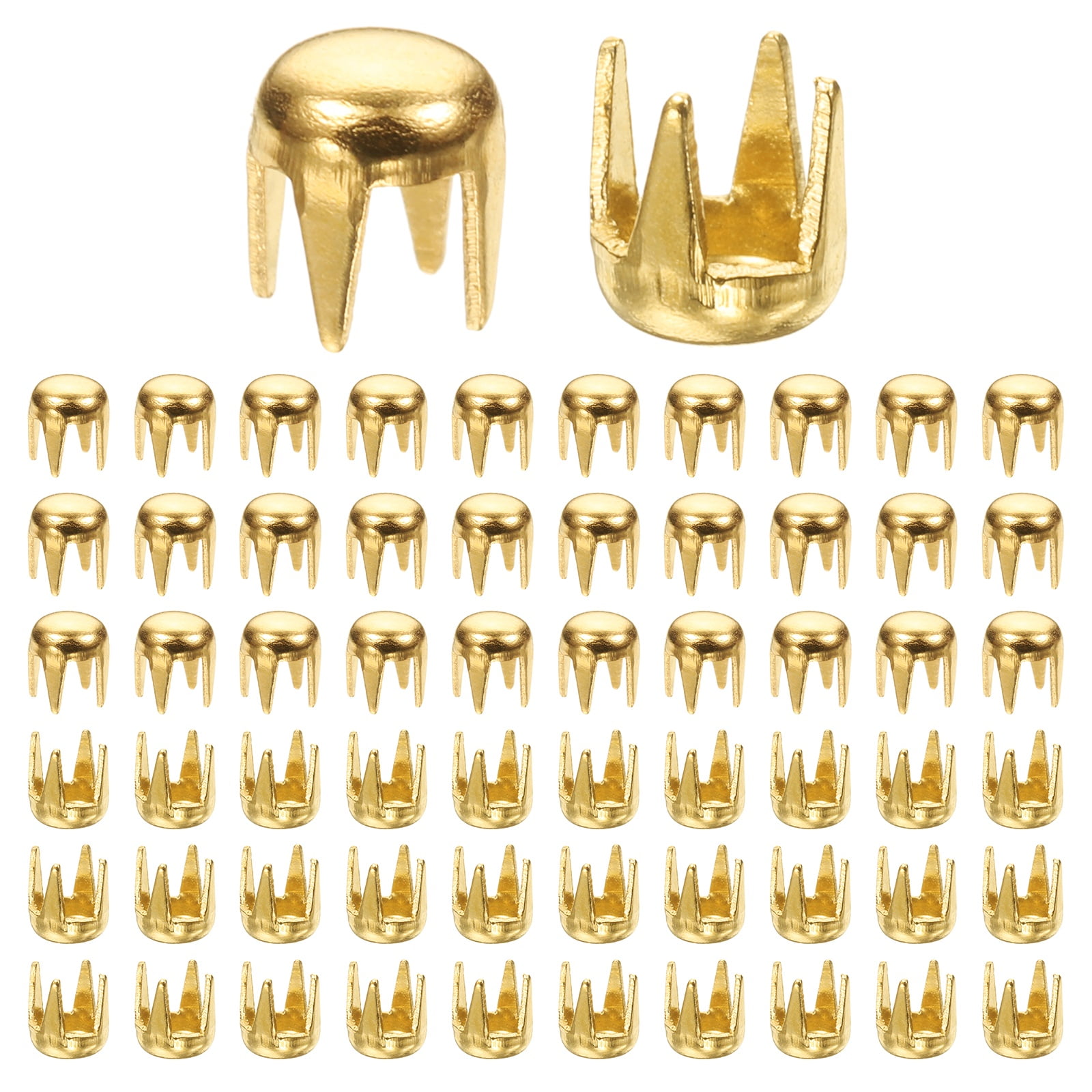 Uxcell Round Dome Rivets [100pcs] - 3mm Round Dome Studs Metal Claw ...