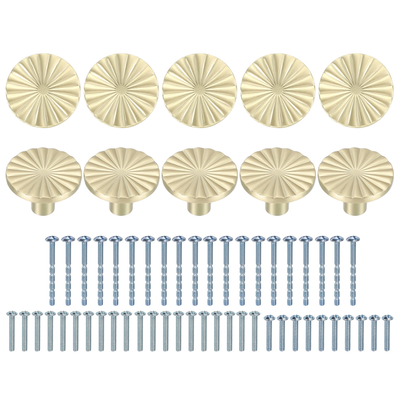 Uxcell Round Drawer Knobs Zinc Alloy Drawer Knobs Drawer Handles with ...