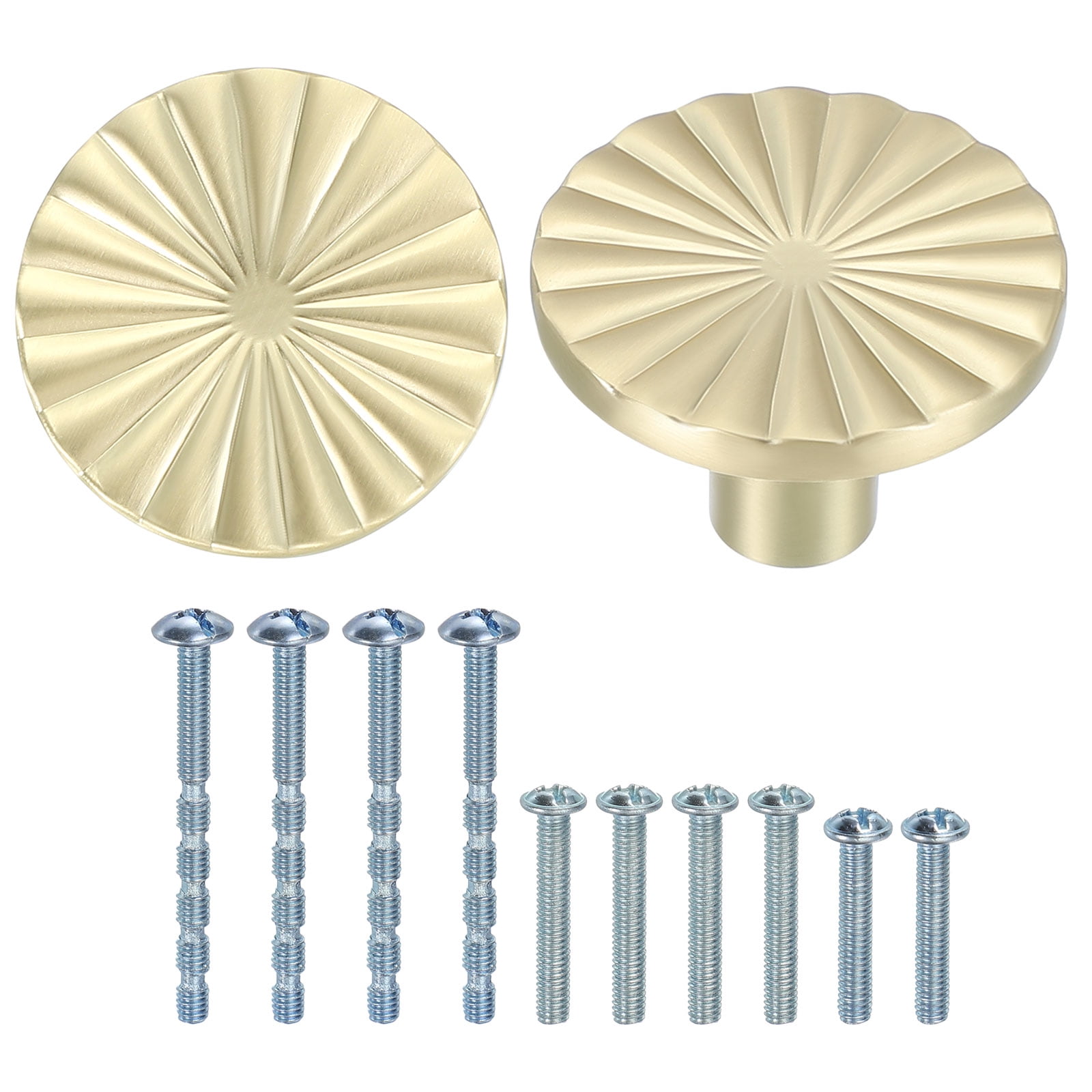 Uxcell Round Drawer Knobs Zinc Alloy Drawer Knobs Drawer Handles with ...