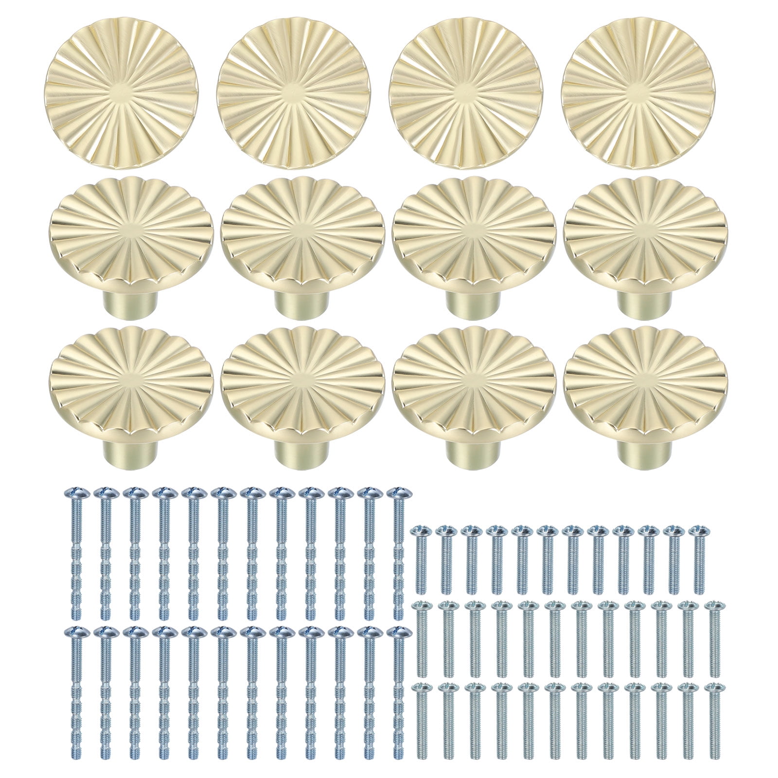 Uxcell Round Drawer Knobs Zinc Alloy Drawer Knobs Drawer Handles with ...