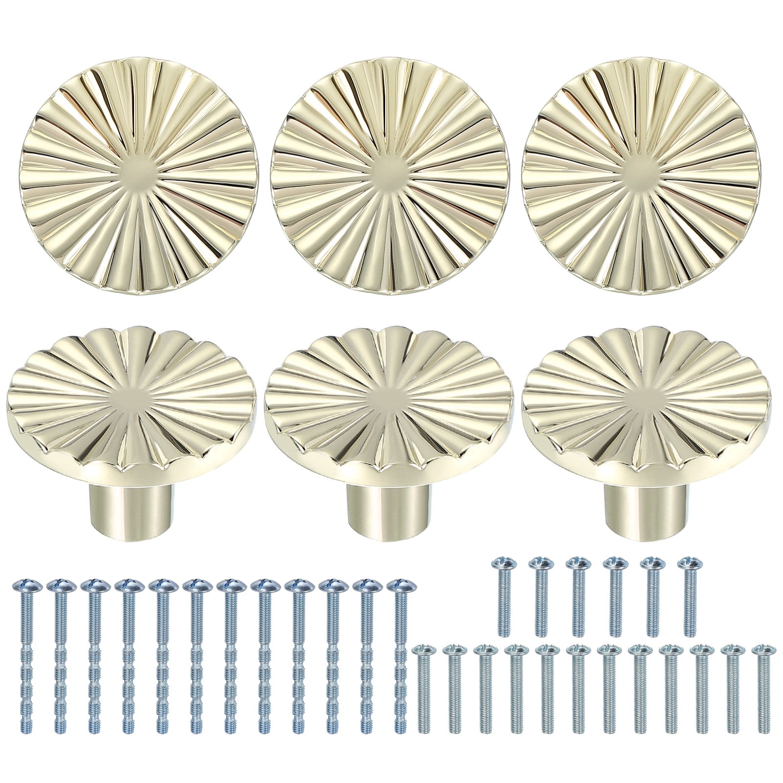 Uxcell Round Drawer Knobs Zinc Alloy Drawer Knobs Drawer Handles with ...