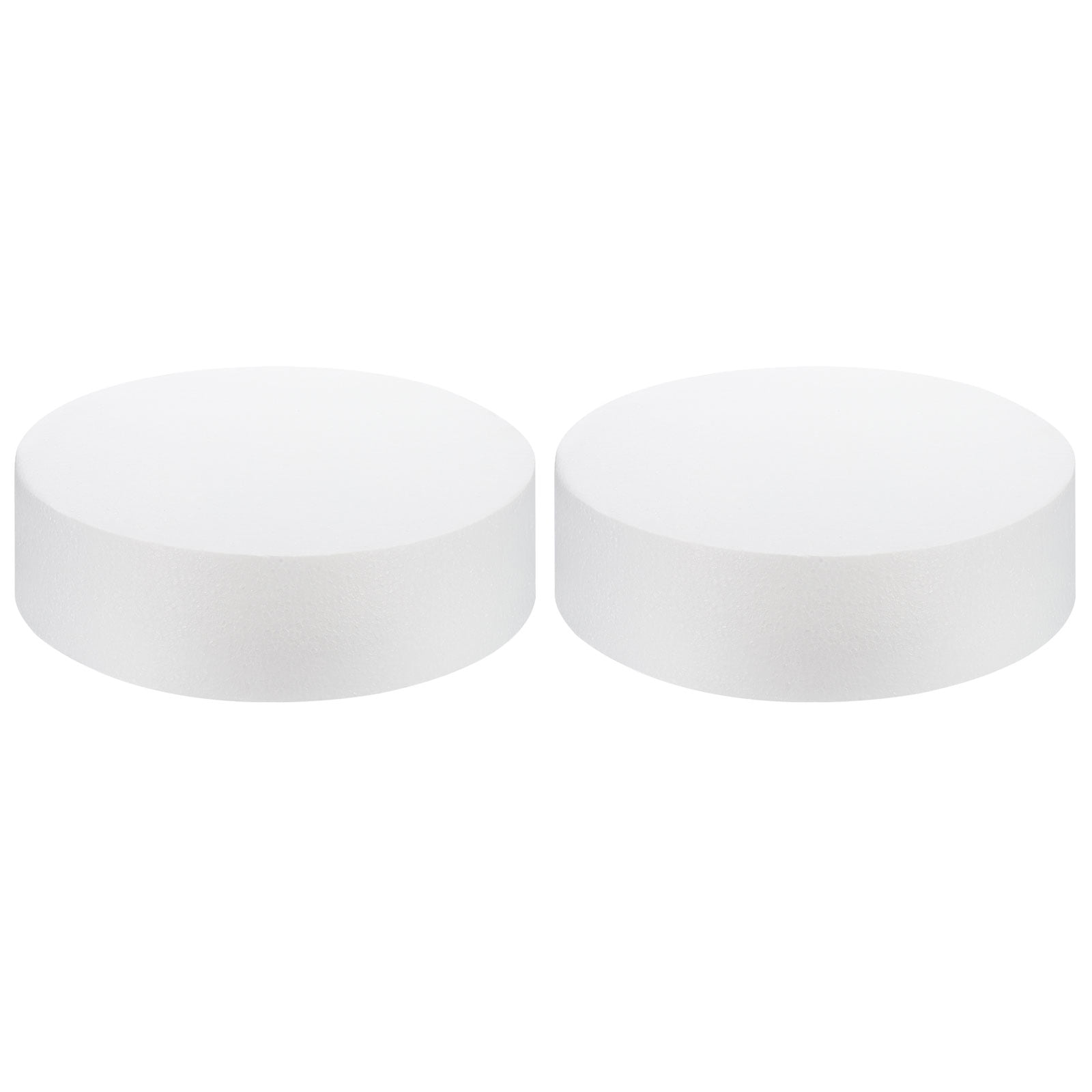 Uxcell Round Foam Cake Dummy 10 Inch x 2.8 Inch Circle Dummy Cake Set ...