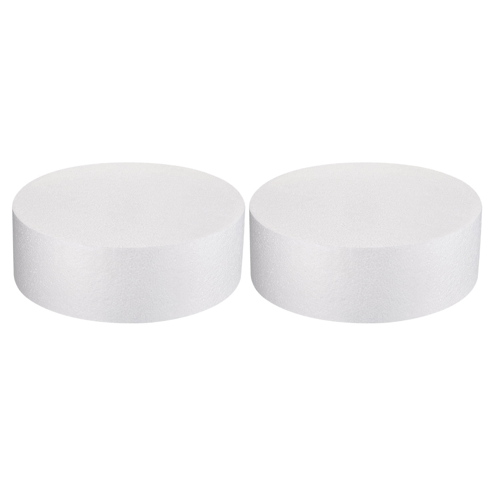Uxcell Round Foam Cake Dummy 4 Inch x 10 Inch Circle Dummy Cake Set for ...