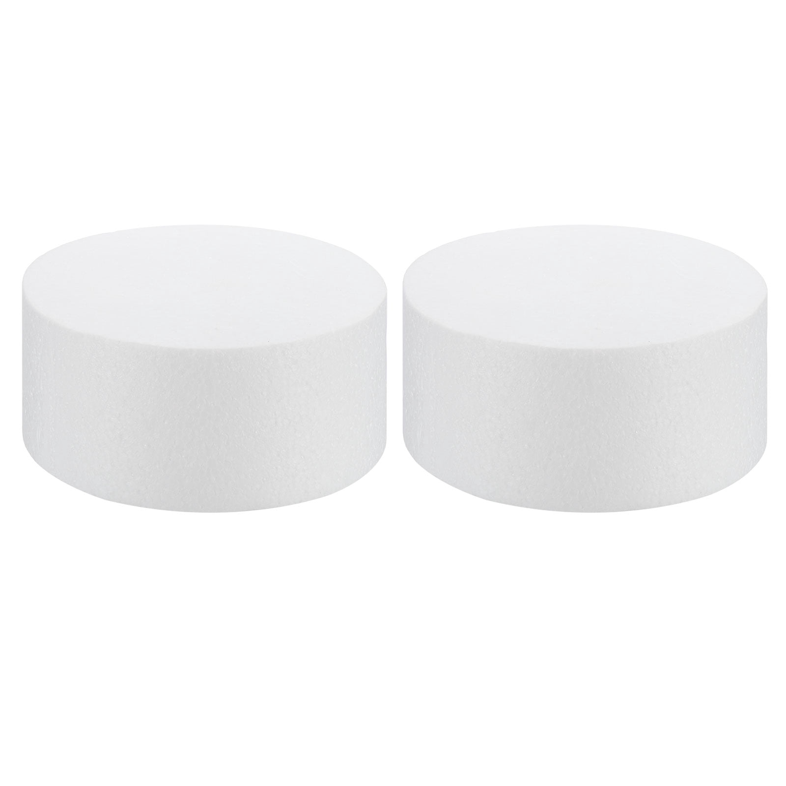 Uxcell Round Foam Cake Dummy 6 Inch x 2.8 Inch Circle Dummy Cake Set ...