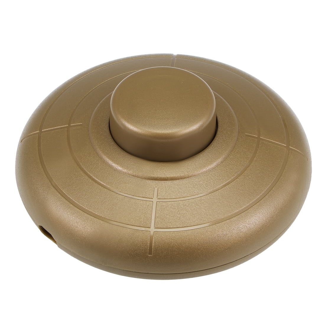 Uxcell Round Lamp Foot Pedal Push Button Momentary Switch Nylon Gold ...