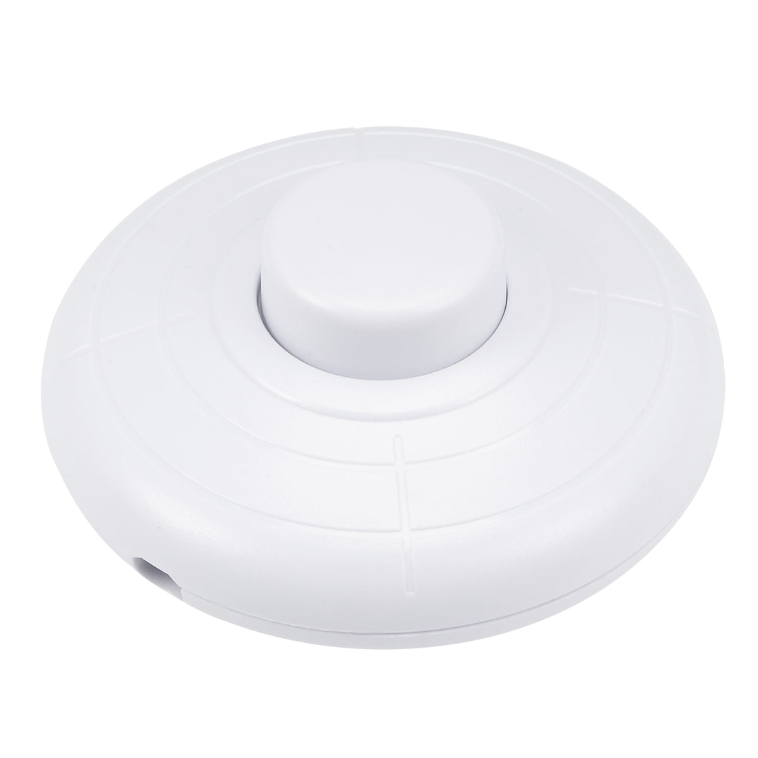 Uxcell Round Lamp Foot Pedal Push Button Momentary Switch Nylon White ...