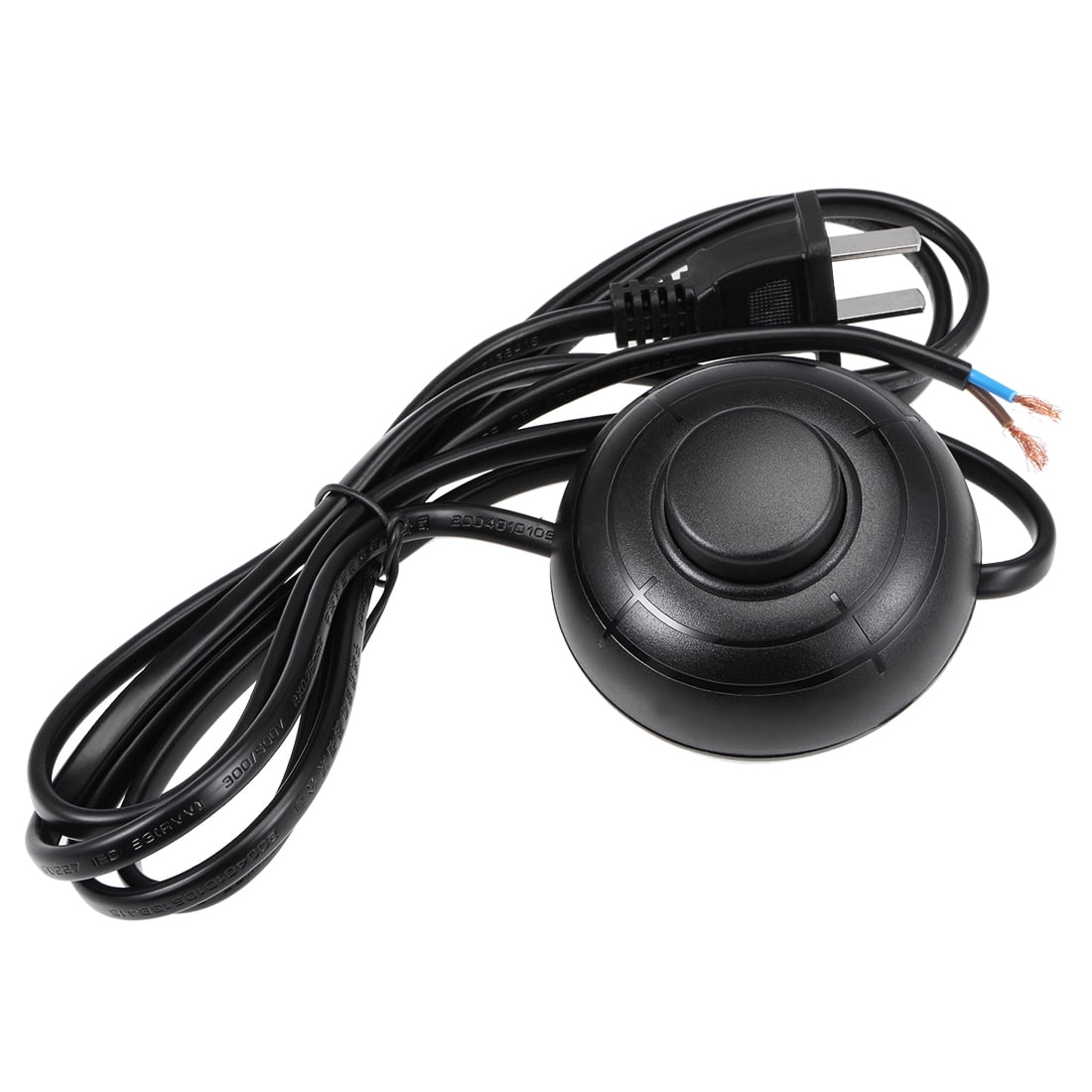 Uxcell Round Lamp Foot Pedal Push Button Switch Nylon Black 1pcs ...